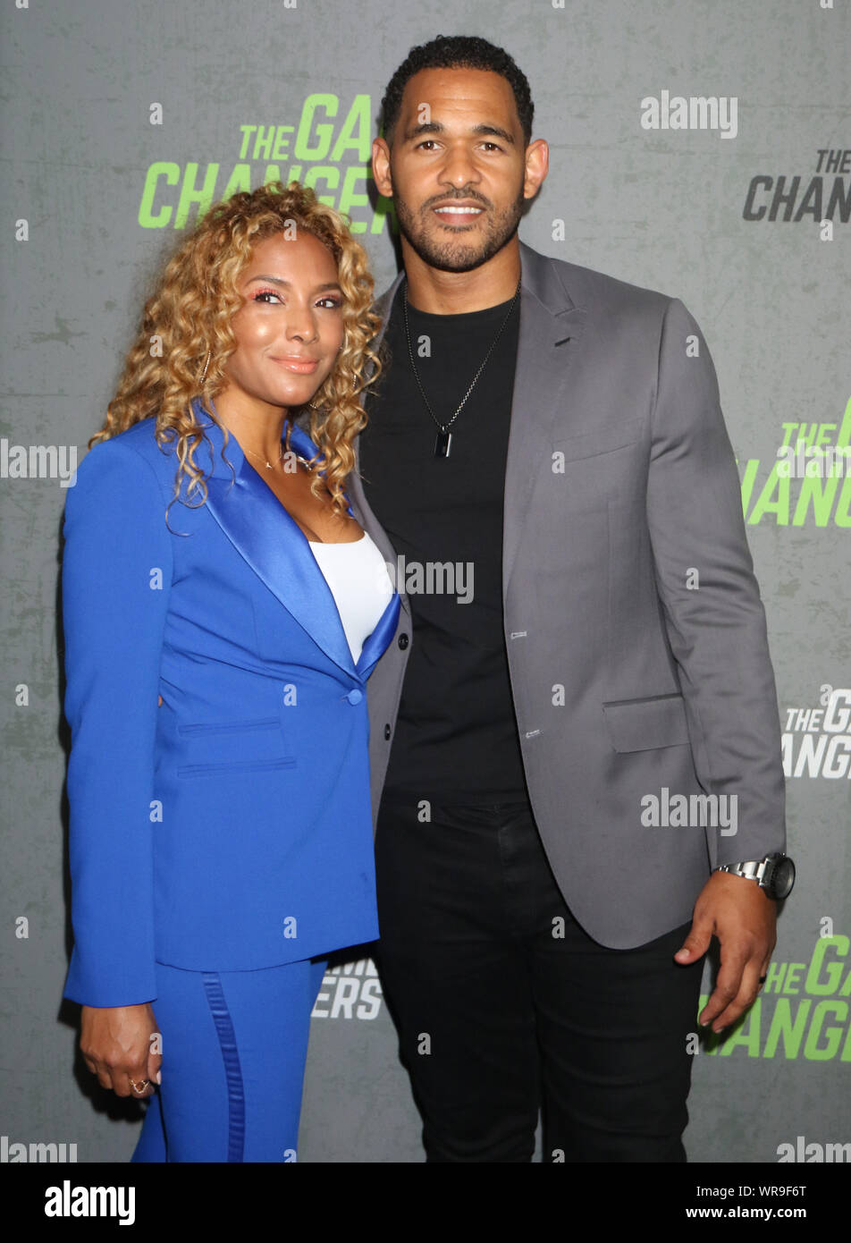 September 09, 2019 Charity Morgan, Derrick Morgan attend the premiere ...