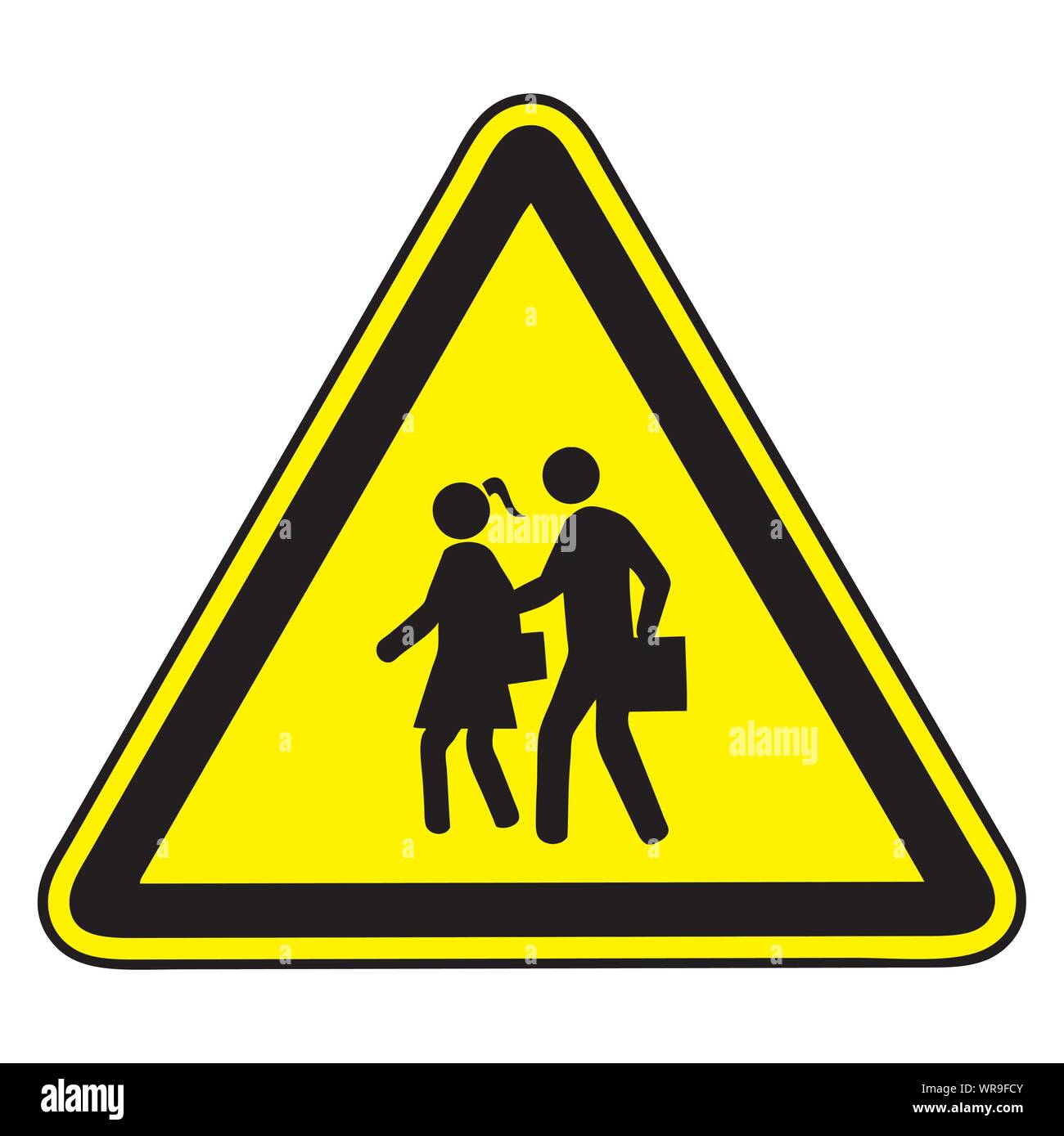 School ahead sign Stock Vector Images - Alamy