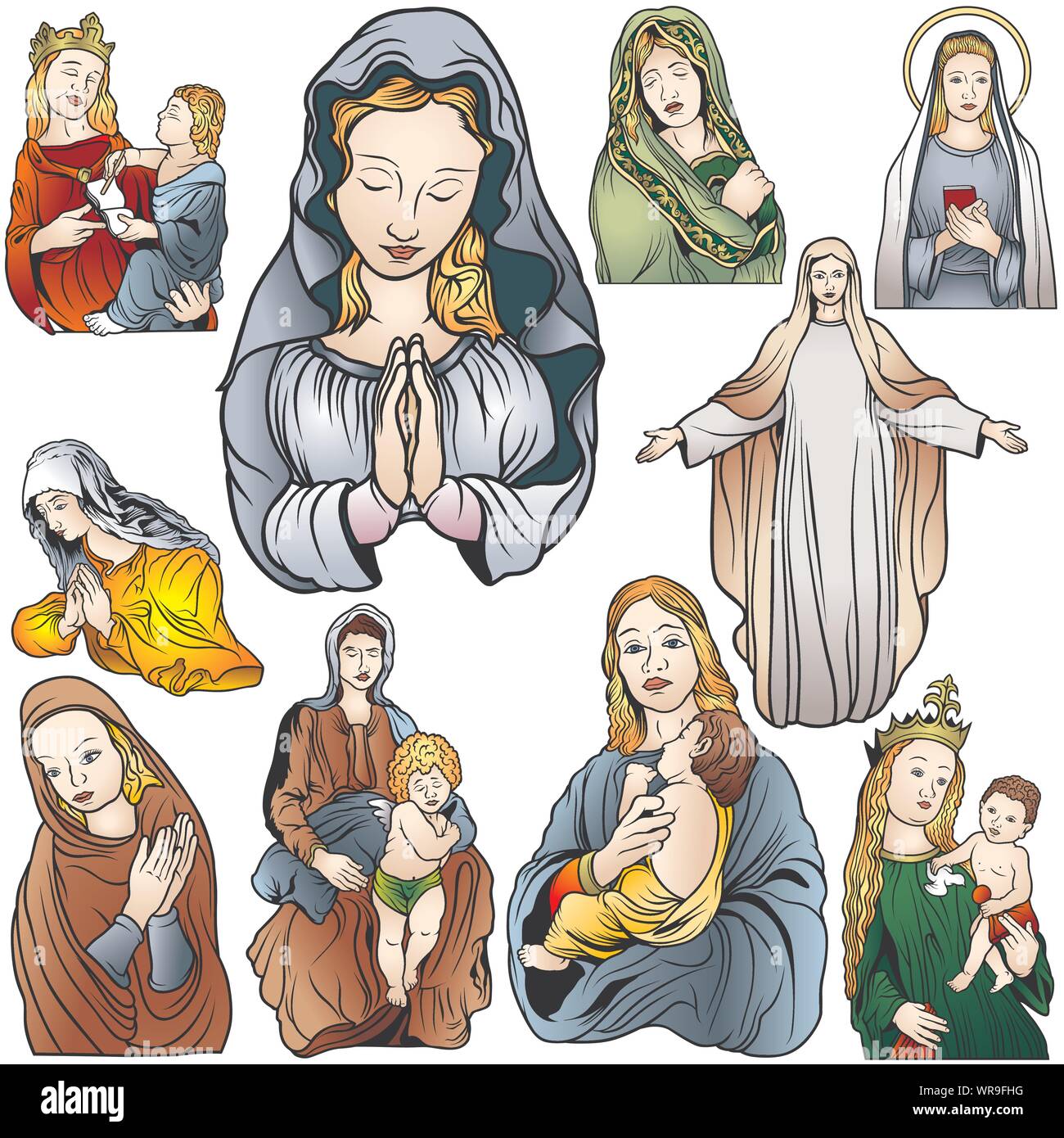 Virgin mary clipart hi-res stock photography and images - Alamy