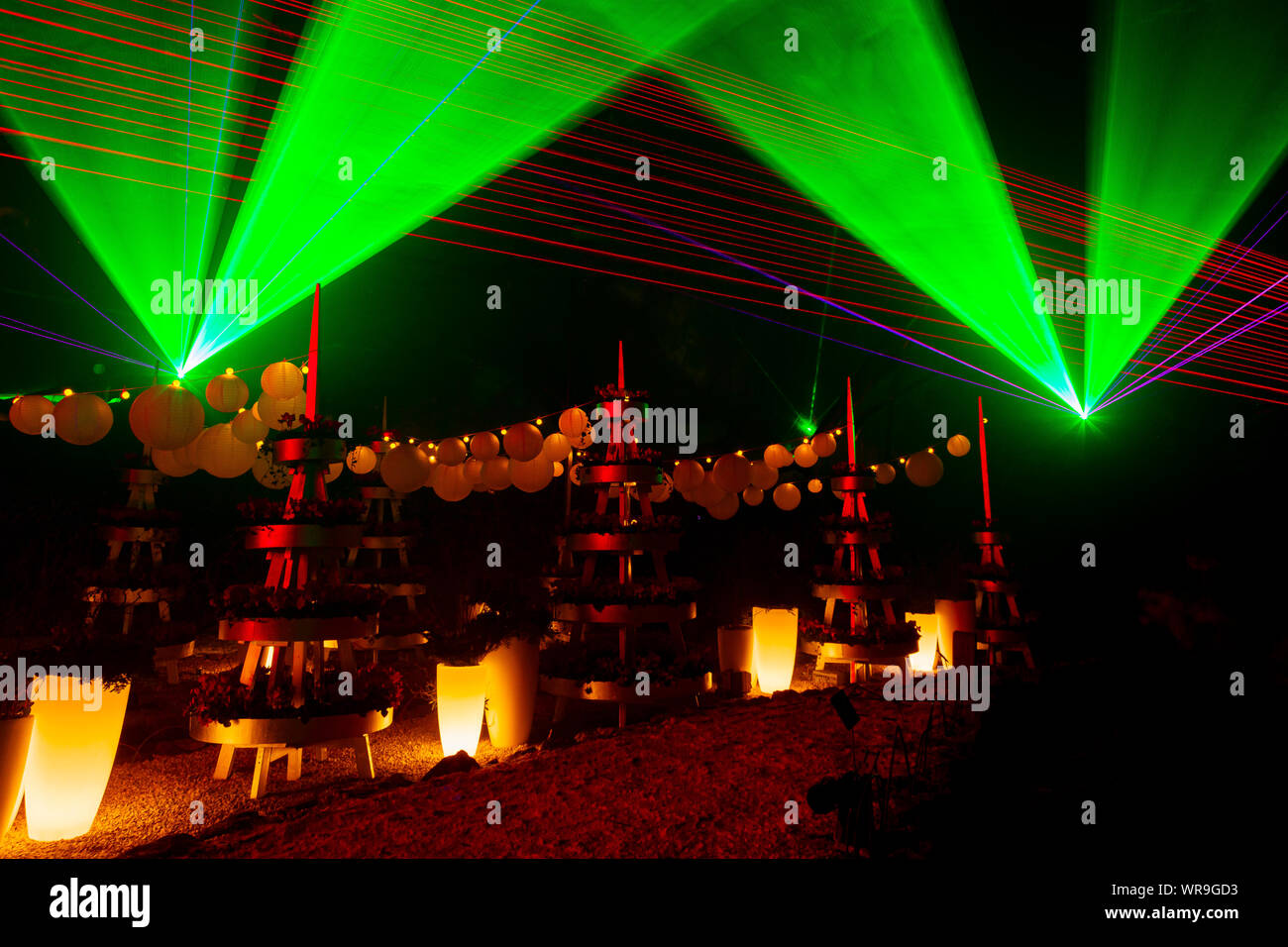 Eden Project, The Festival of Light and Sound 2017, Bodelva, Cornwall ...