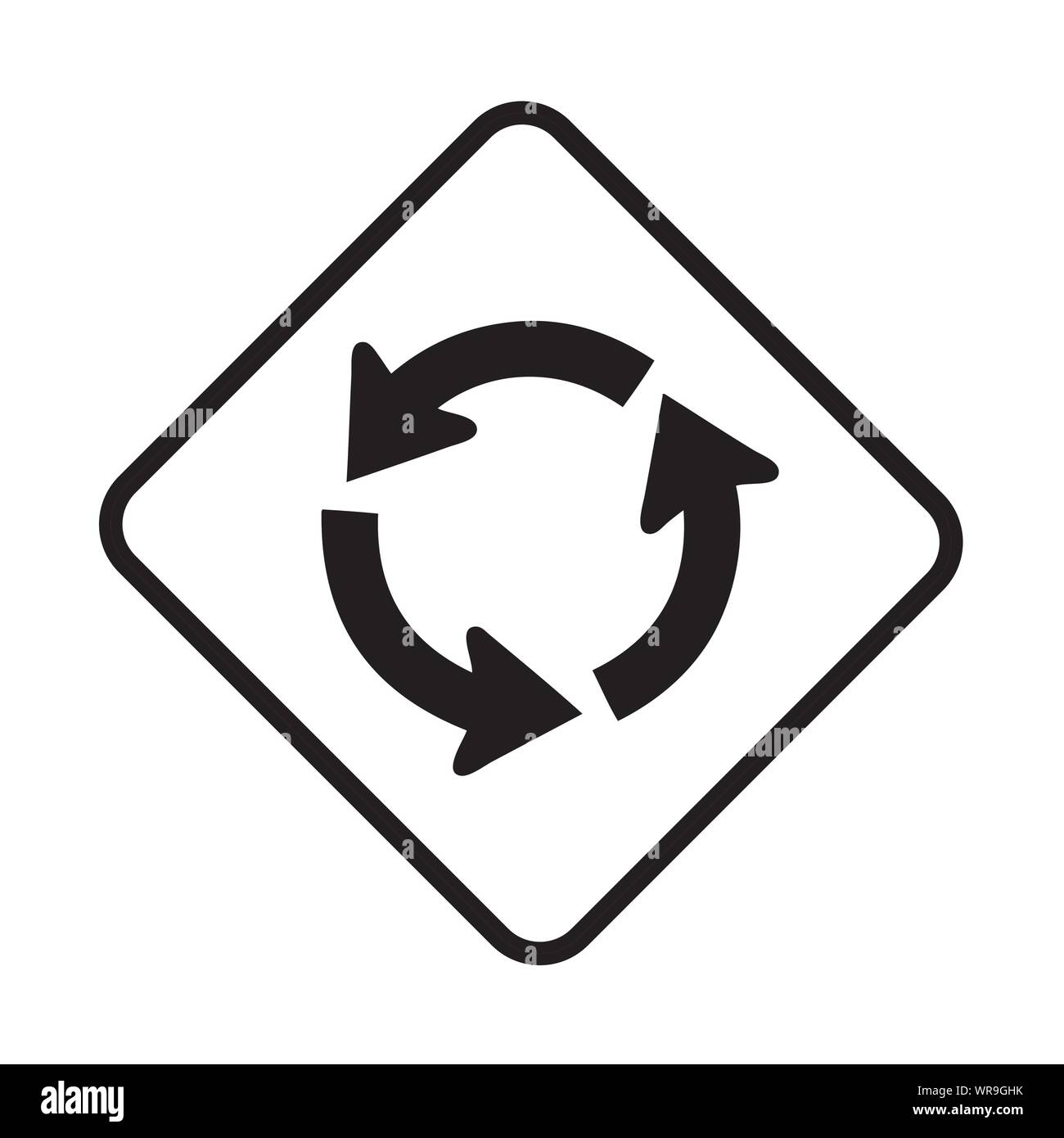 Icon roundabout circulation Stock Vector Images - Alamy