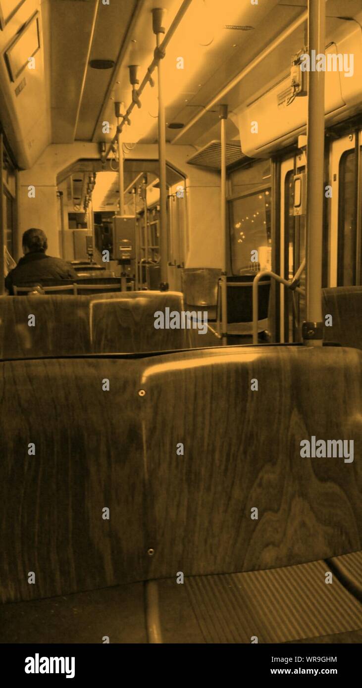 Man on subway train hi-res stock photography and images - Alamy