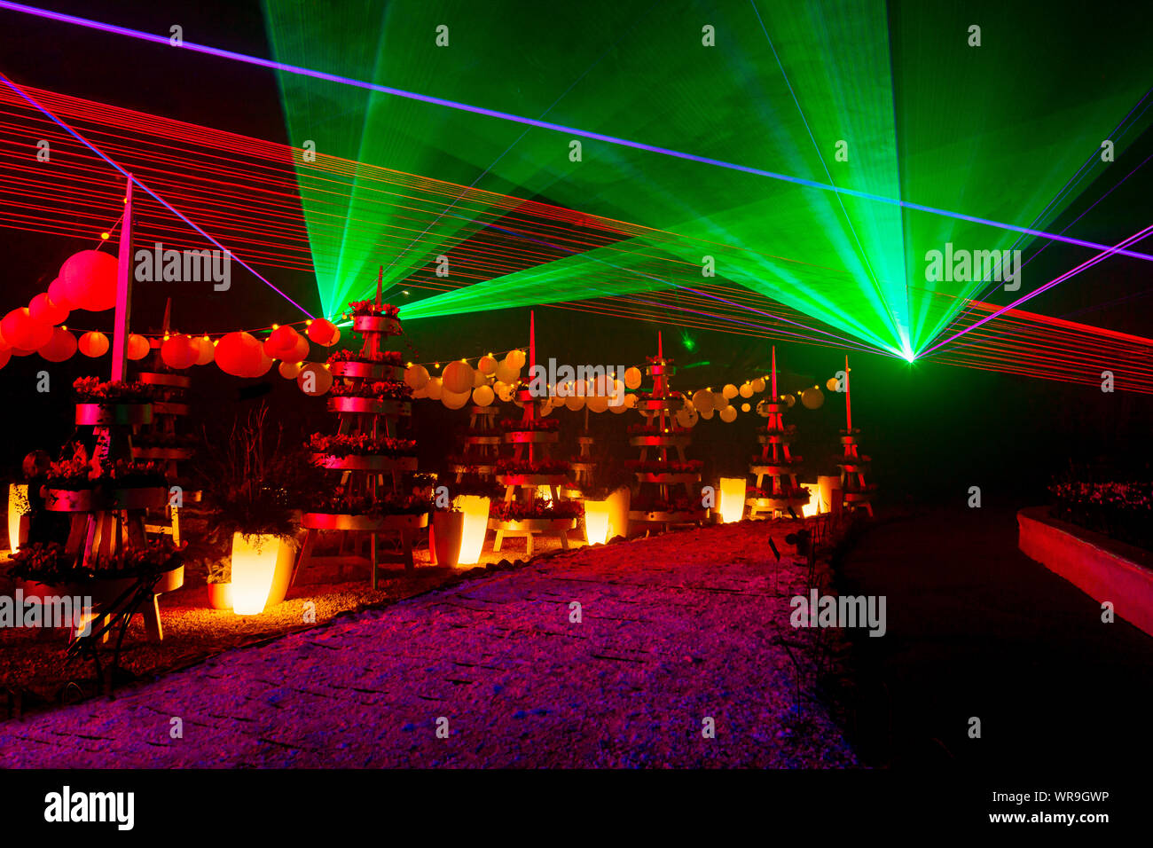 Eden Project, The Festival of Light and Sound 2017, Bodelva, Cornwall ...