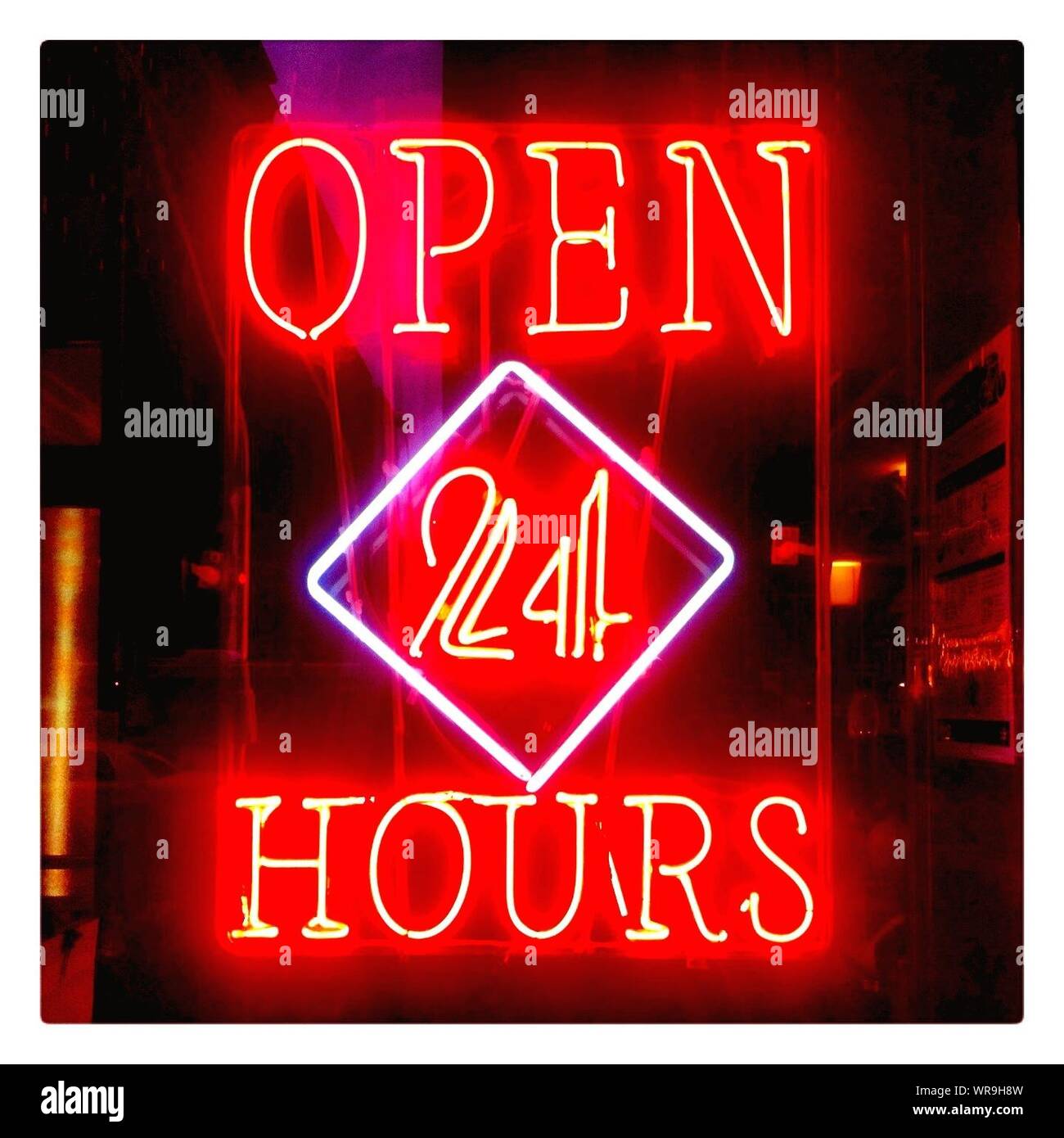 Text night hi-res stock photography and images - Alamy