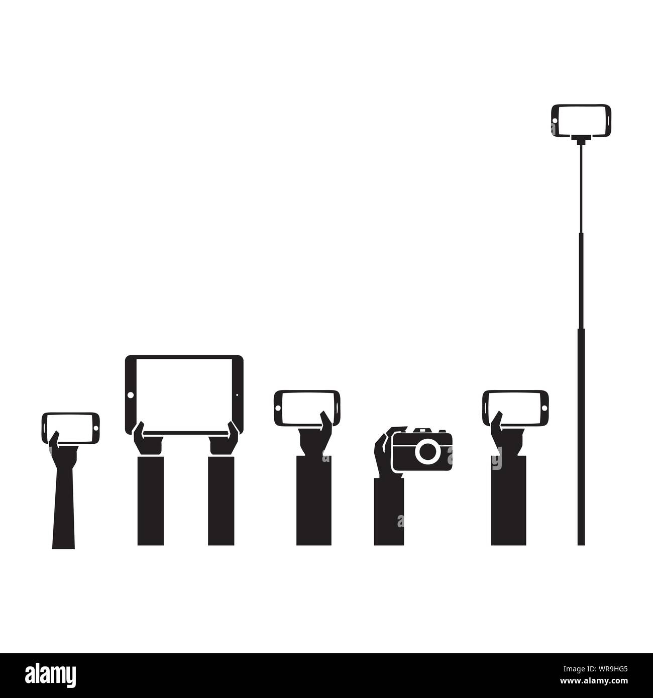 selfie icons set Stock Vector Image & Art - Alamy