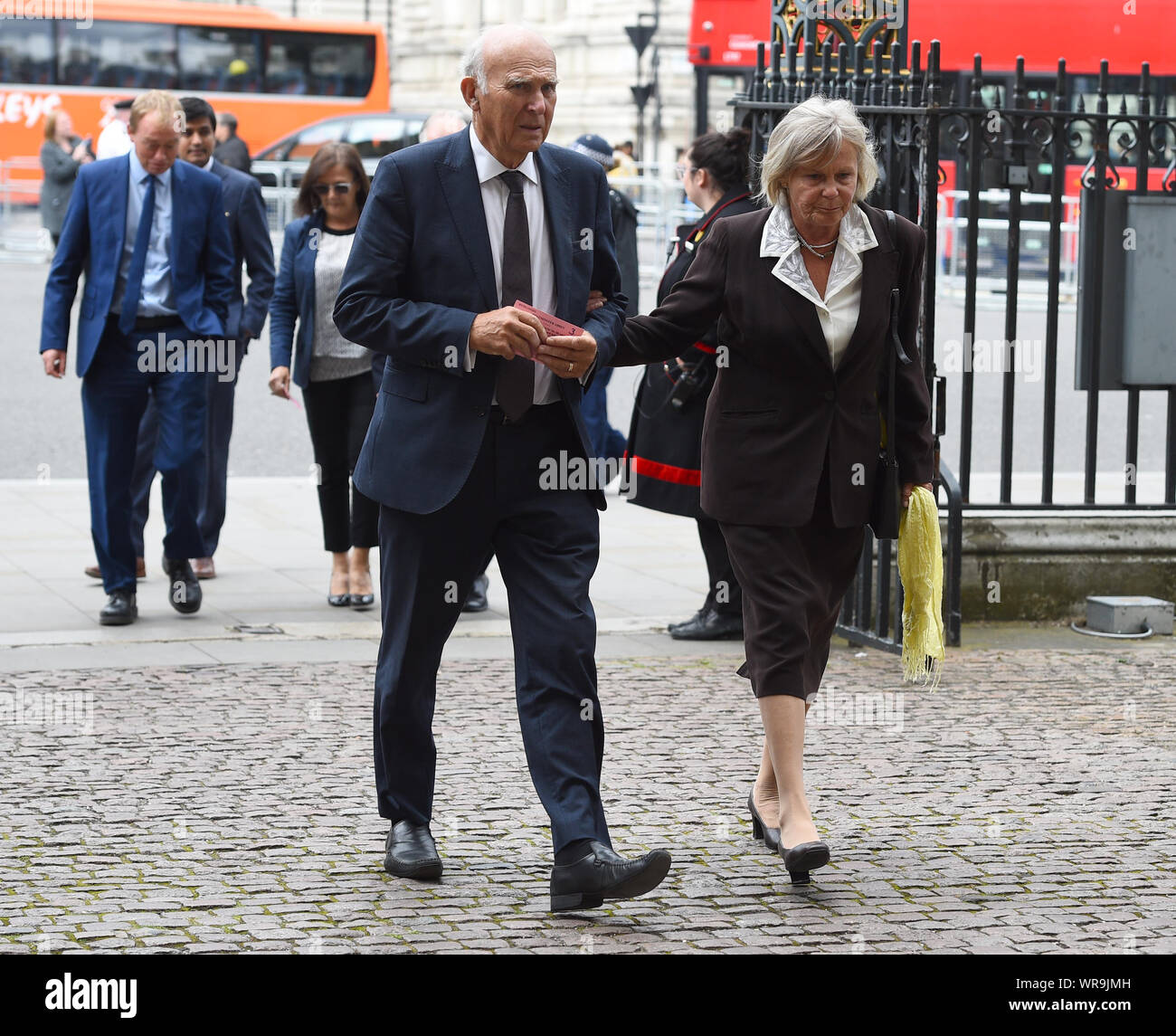 Sir Vince Cable and wife Rachel arrives for a Service of Thanksgiving ...