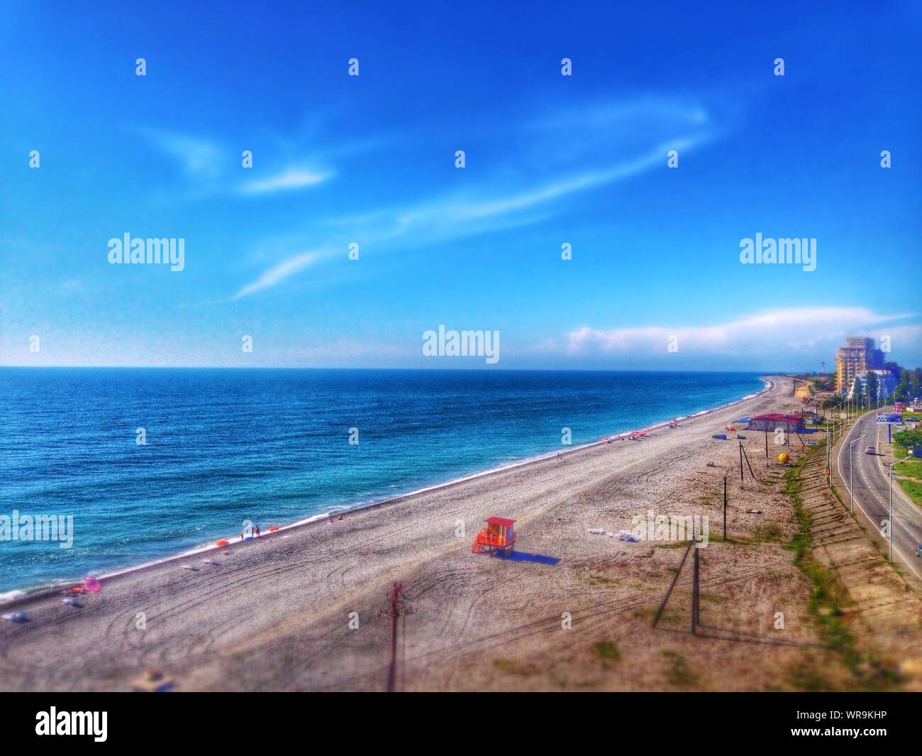 Aerial view sandy beach hi-res stock photography and images - Alamy
