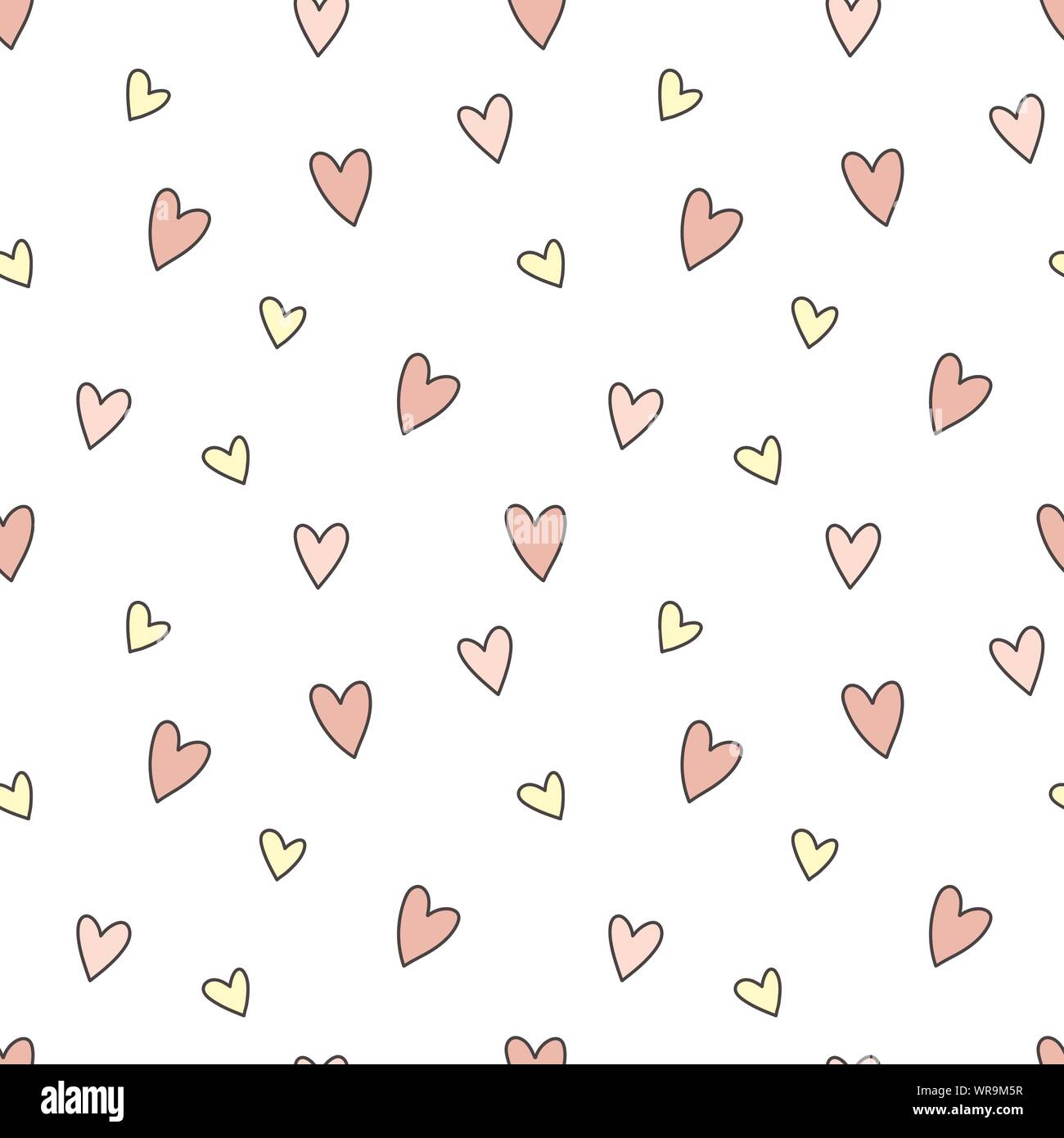 Baby Pink Hearts Background