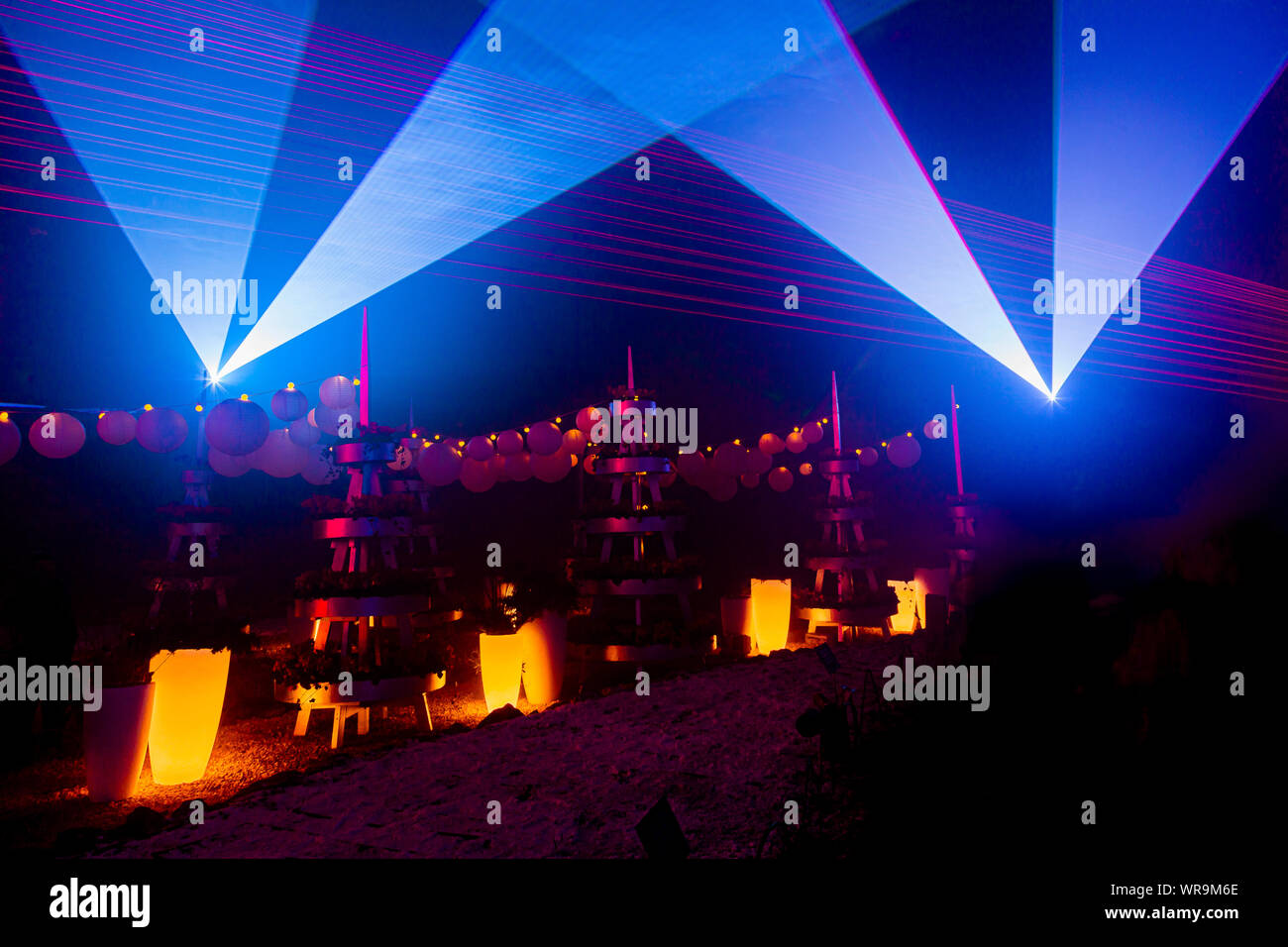 Eden Project, The Festival of Light and Sound 2017, Bodelva, Cornwall ...