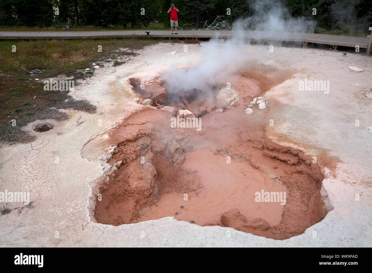 Red Spouter Fountain Paint Pots Lower Geyser Basin Yellowstone National ...