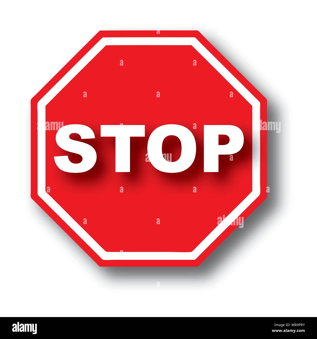 stop road sign Stock Vector Image & Art - Alamy