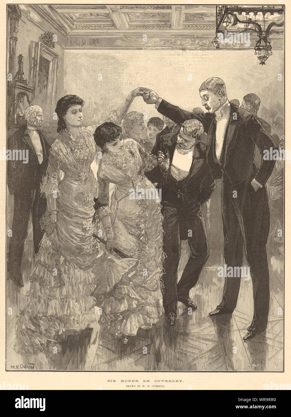 Sir Roger de Coverley. Drawn by W. H. Overend. Society. Fine arts 1883 ...