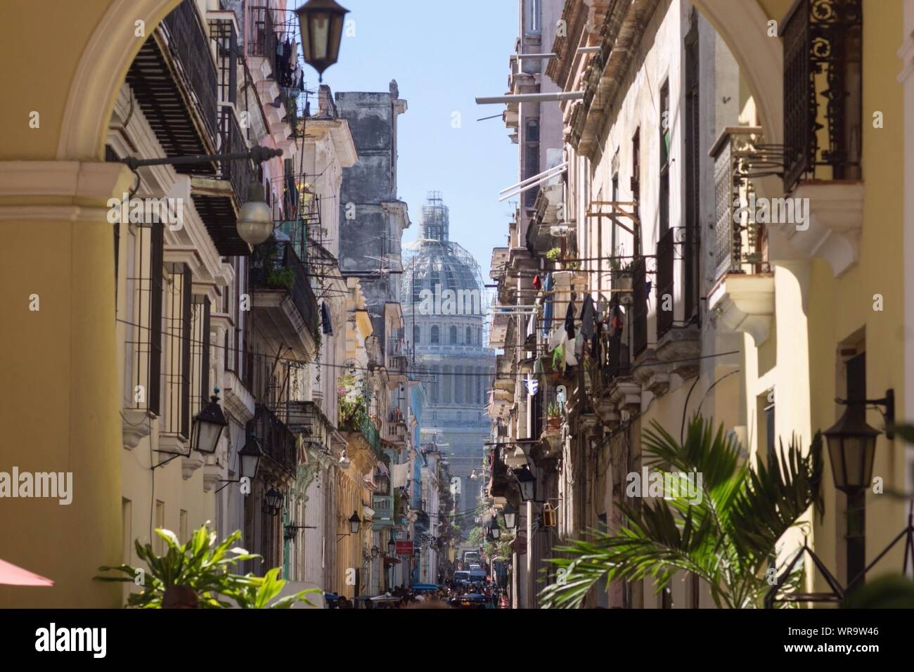 Narrow Walkway Buildings Architecture High Resolution Stock Photography ...