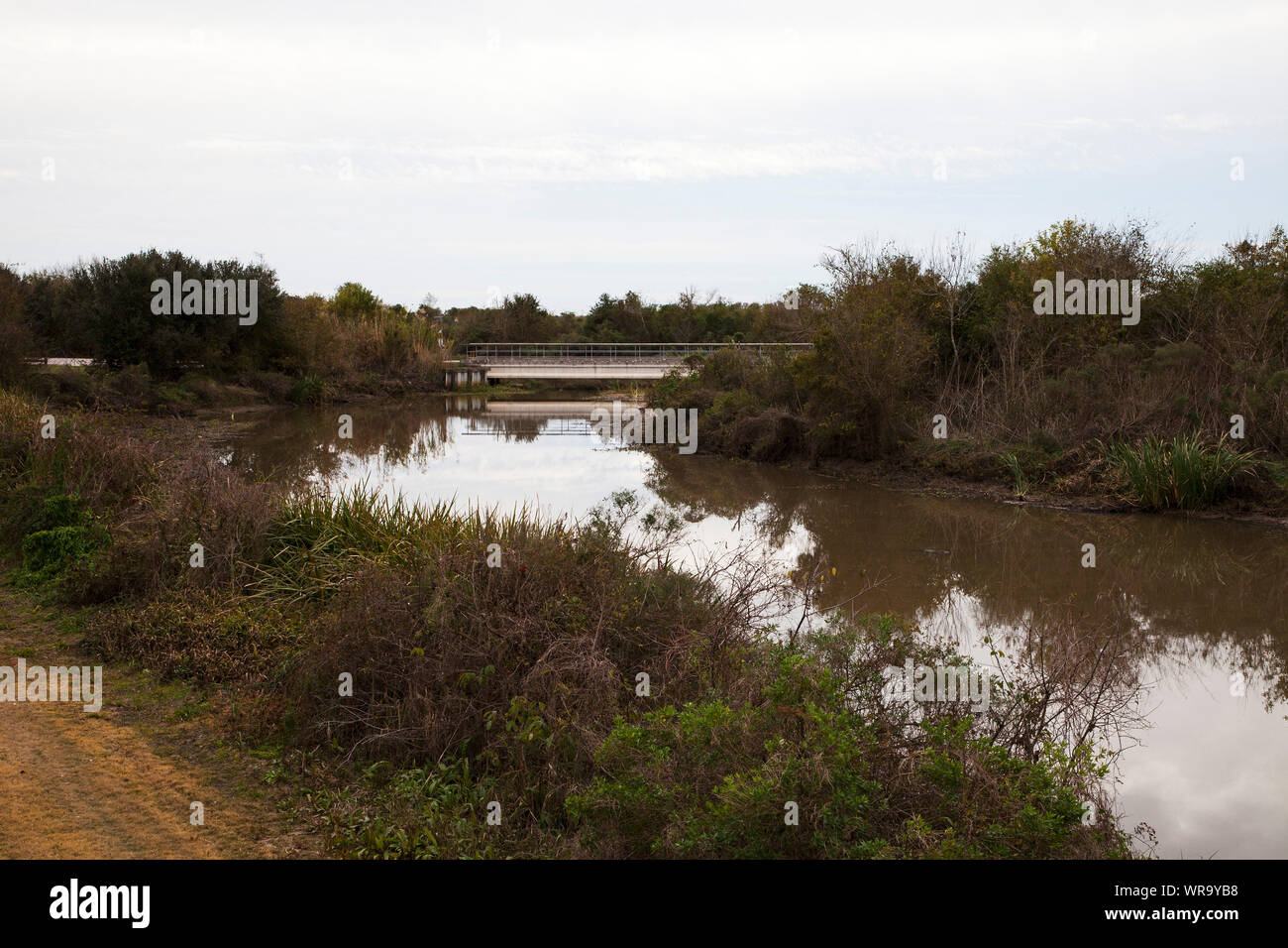 East Bay Bayou and bridge, Skillern Tract, Anahuac National Wildlife ...
