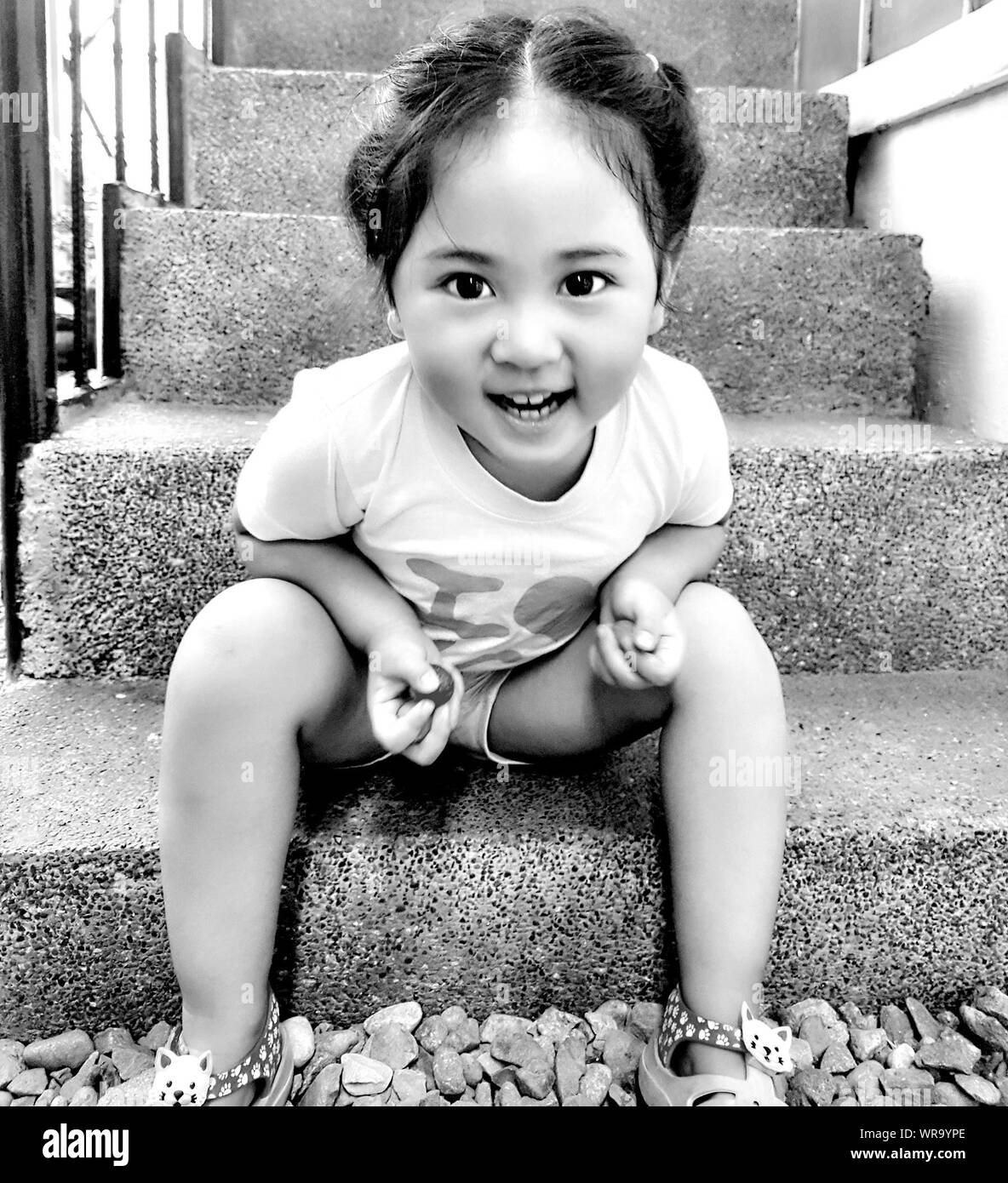 Cute girl steps hi-res stock photography and images - Alamy