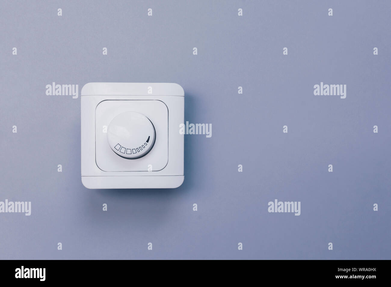 Dimmer Light Switch. Electrician switch. White rolling electricity ...
