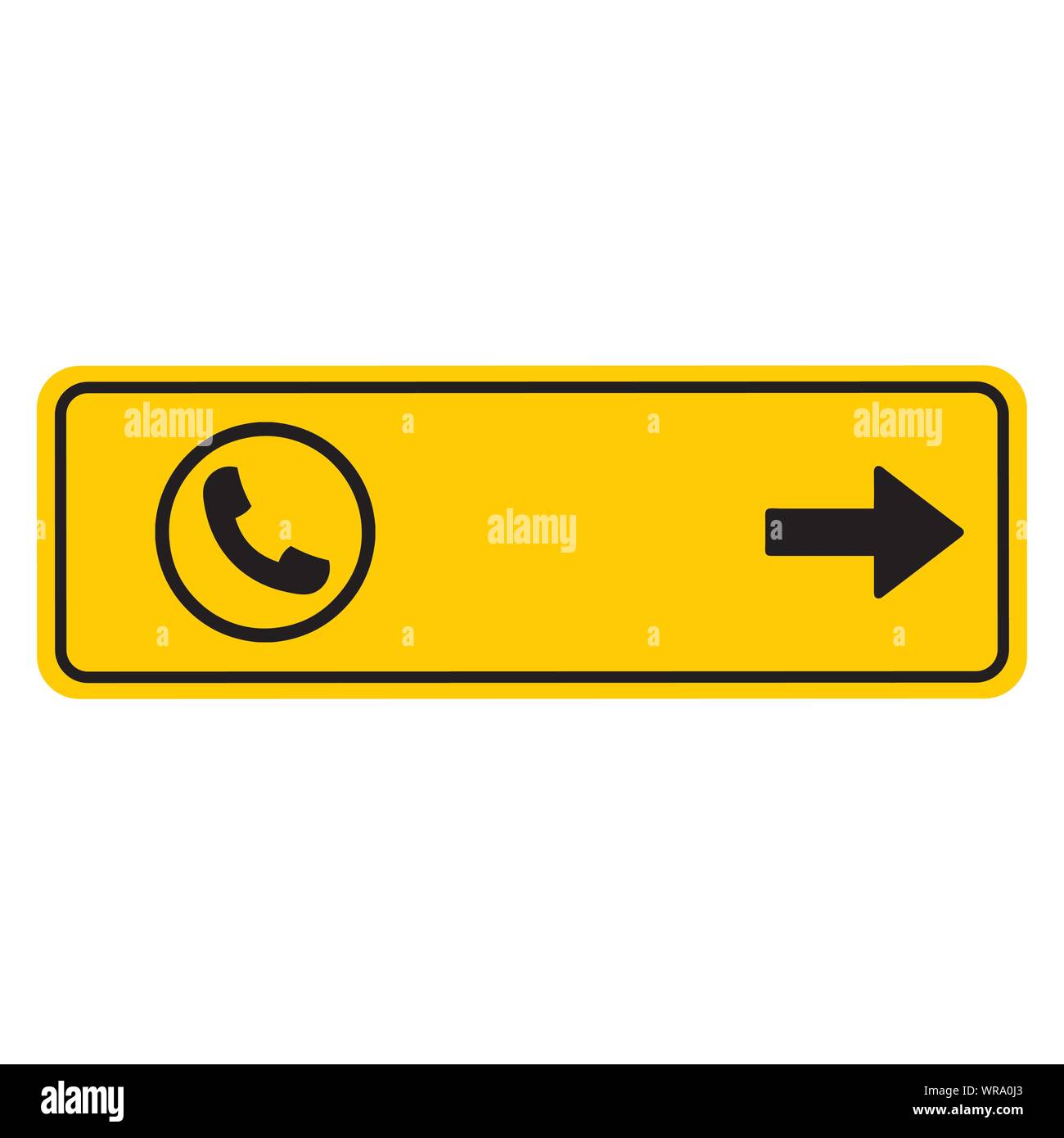 Black white icon telephone Stock Vector Images - Alamy