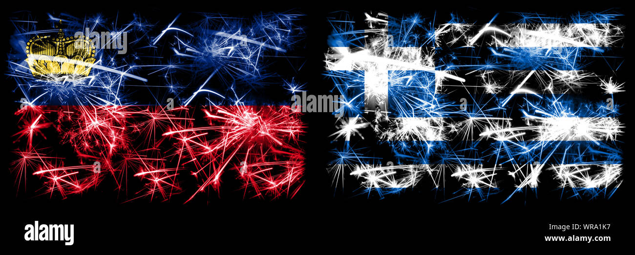 Liechtenstein, Liechtensteins, Greece, Greek sparkling fireworks ...