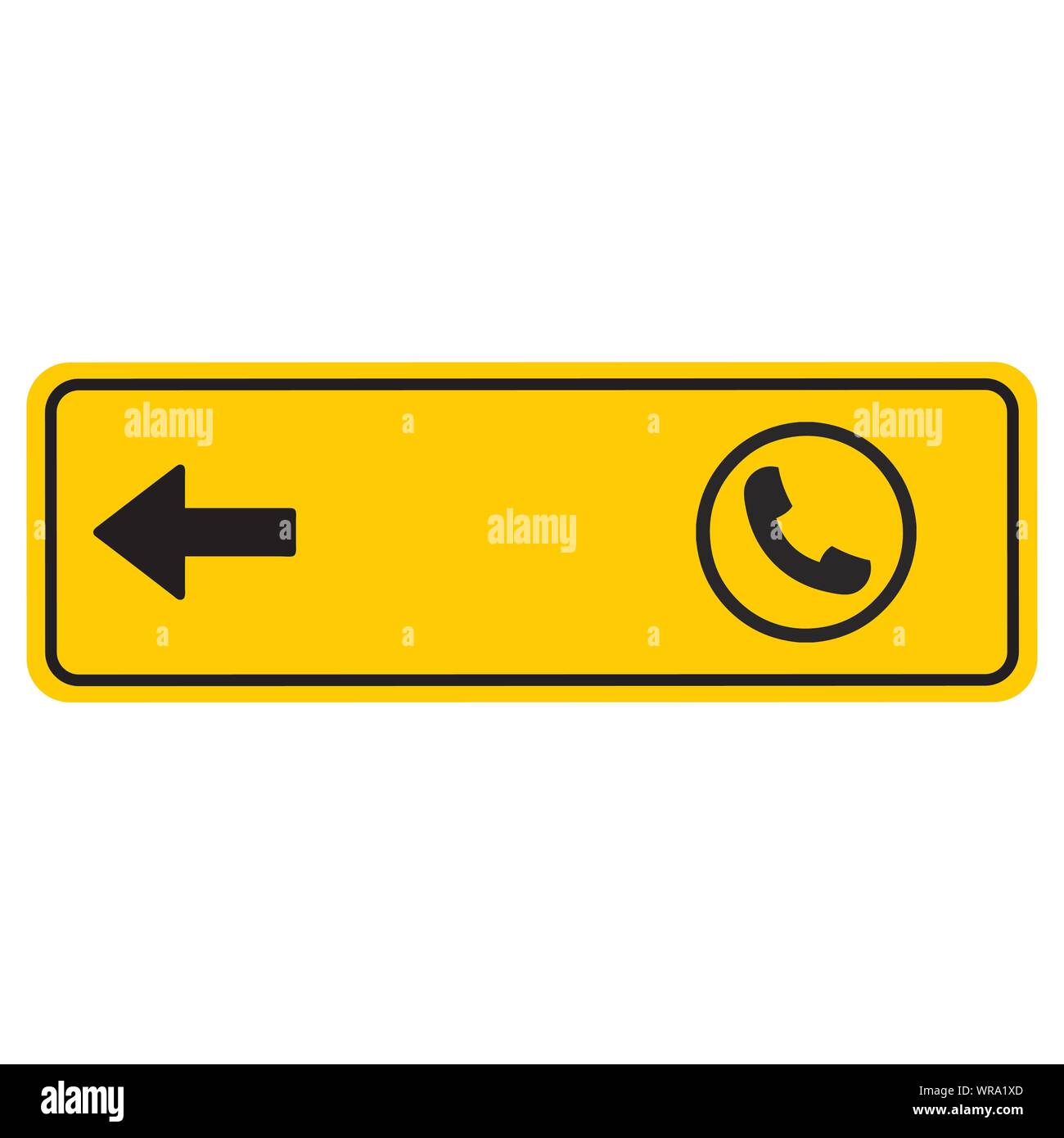 Retro telephone sign icon Stock Vector Images - Alamy
