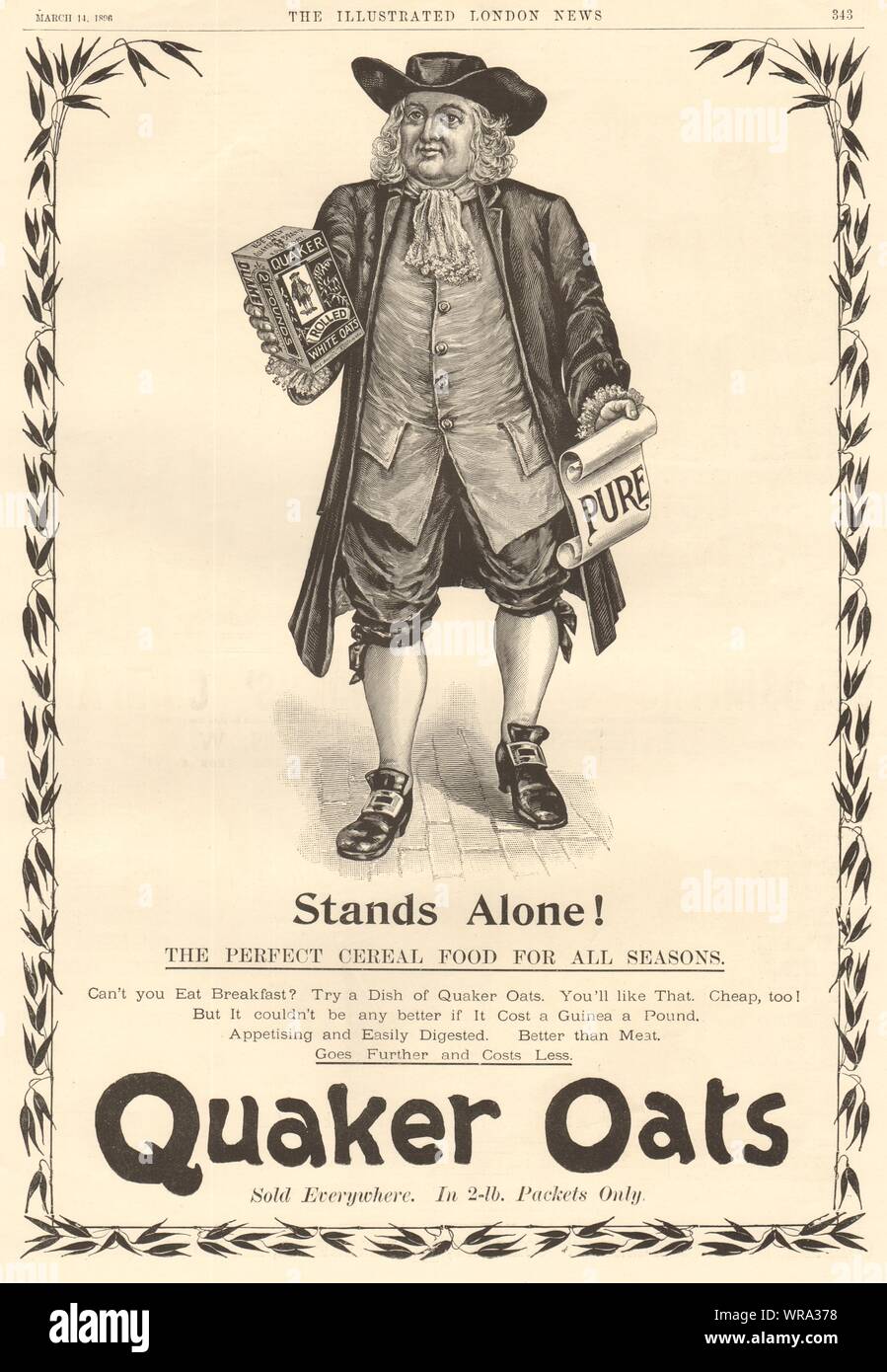Stands alone! The perfect cereal food for all seasons. Quaker Oats ...