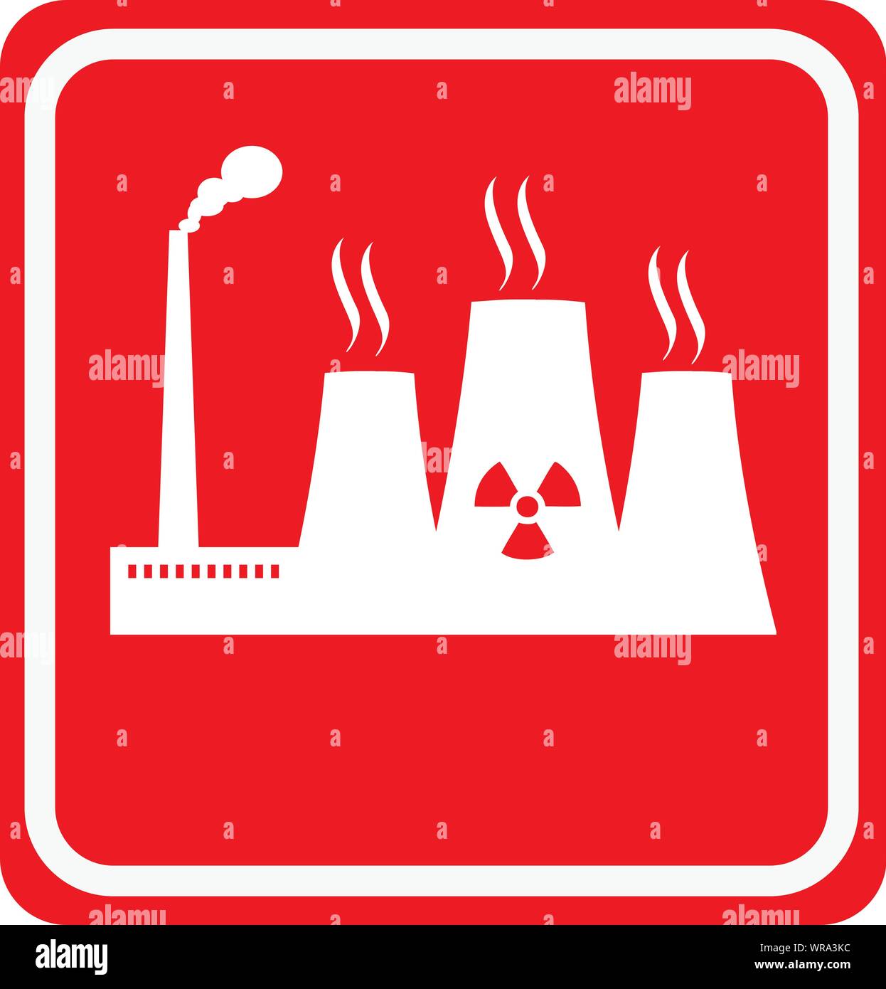thermal, reactor, facility, icon, signboard, vector Stock Vector Image ...