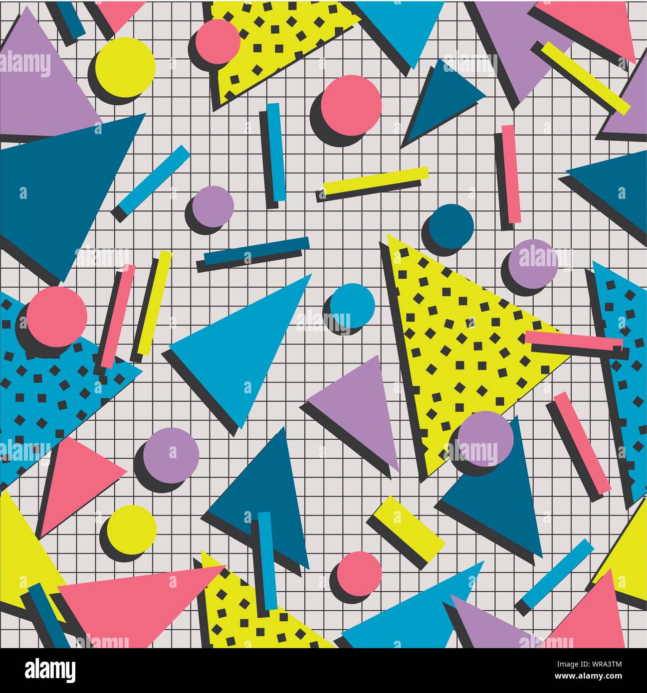 Retro 80s seamless pattern background Stock Vector Image & Art - Alamy