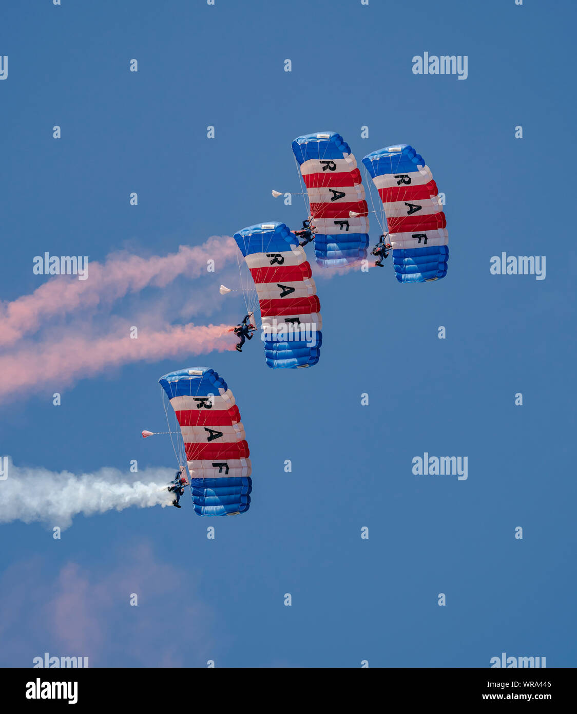 RAF Falcons parachute display team Stock Photo - Alamy