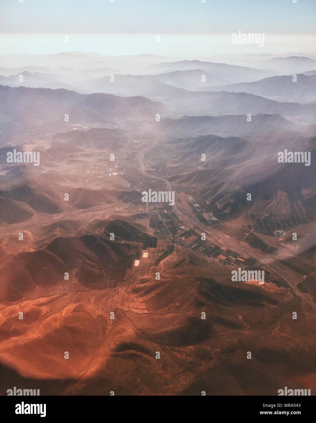 Aerial view of desert mountain range hi-res stock photography and ...