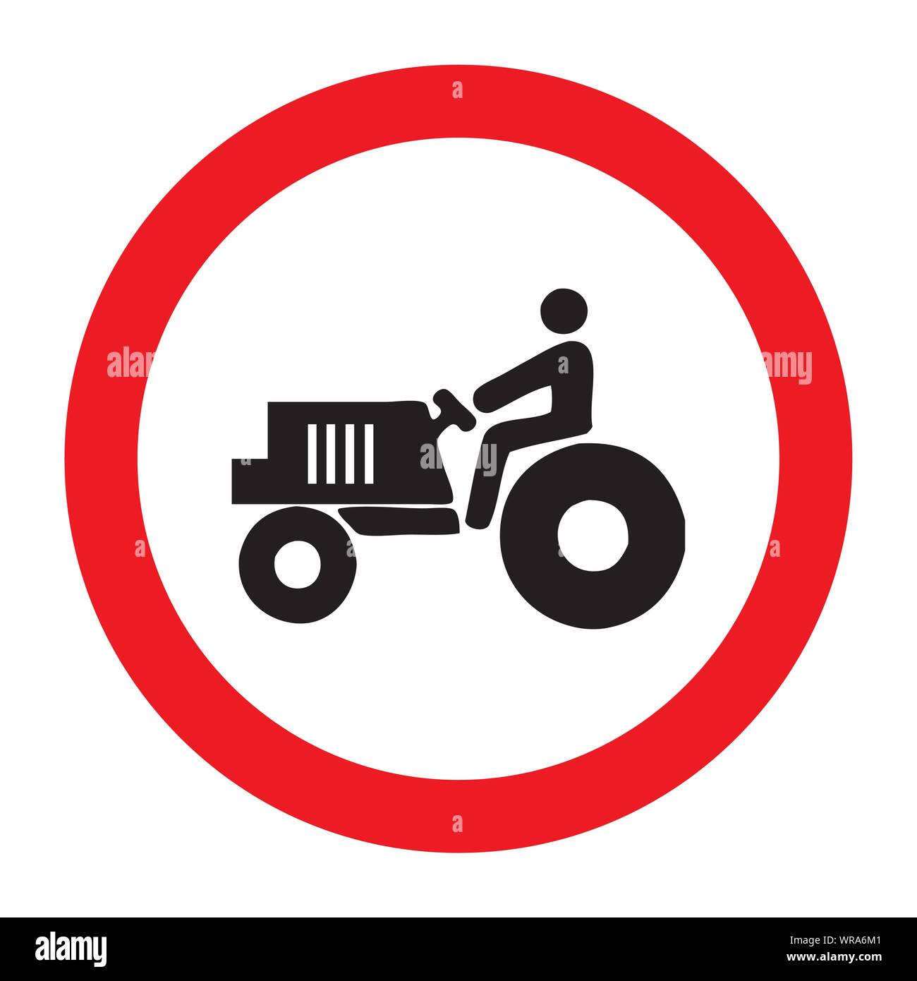 tractor road sign Stock Vector Image & Art - Alamy
