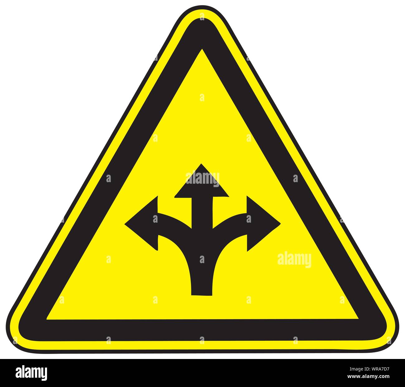 tree way fork road sign Stock Vector Image & Art - Alamy