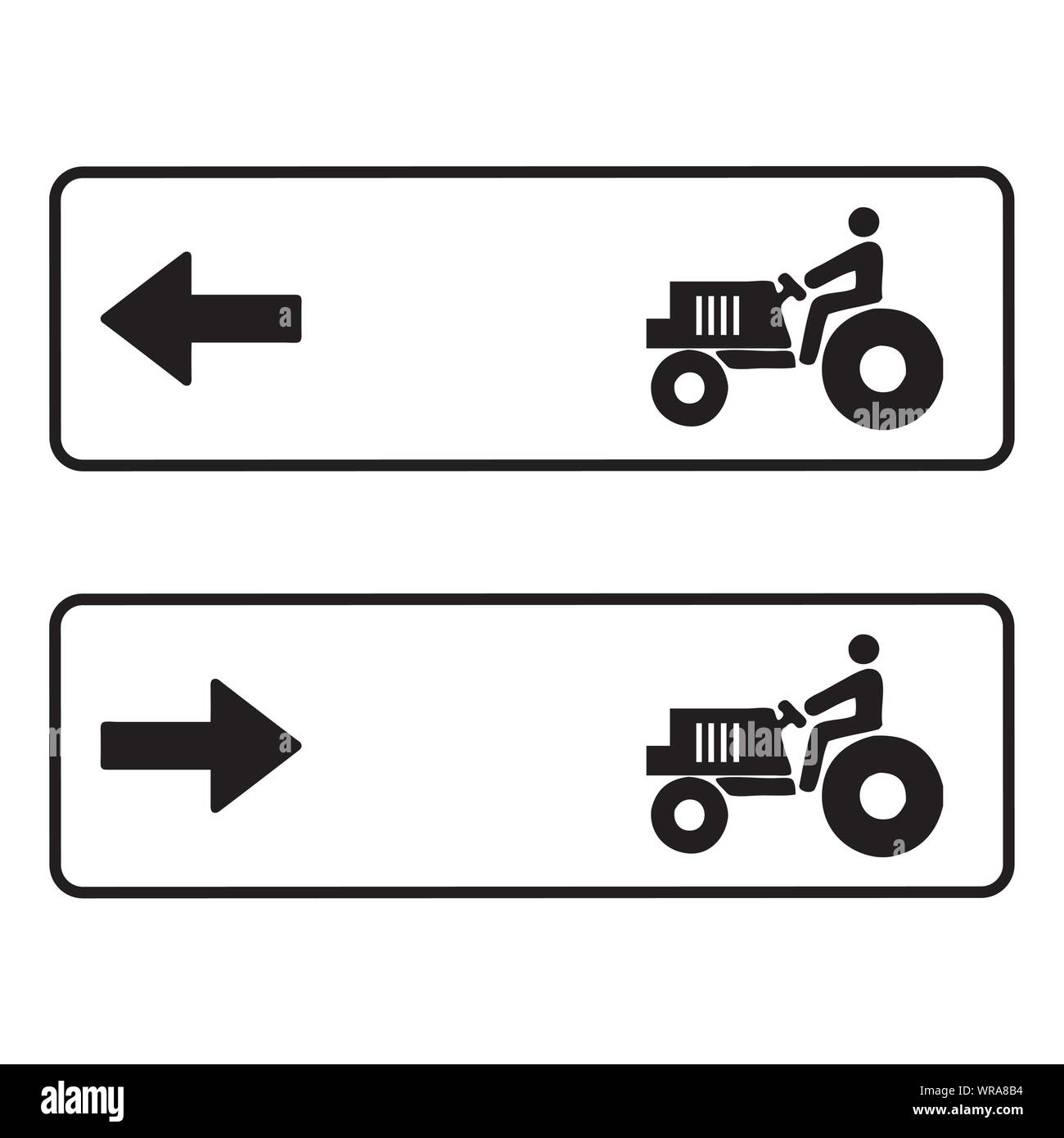 tractor road sign Stock Vector Image & Art - Alamy