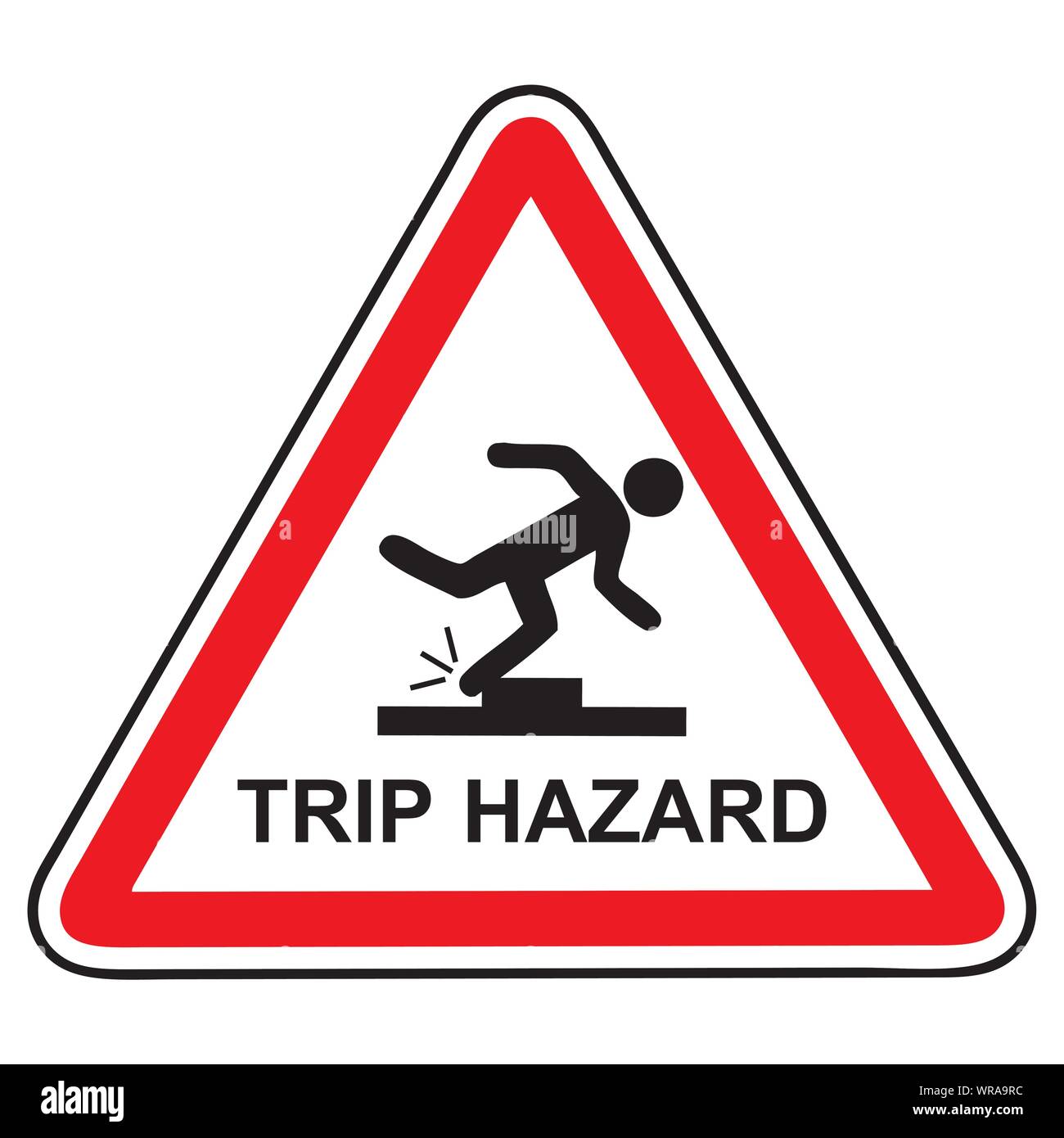 trip hazard sign vector Stock Vector Image & Art - Alamy
