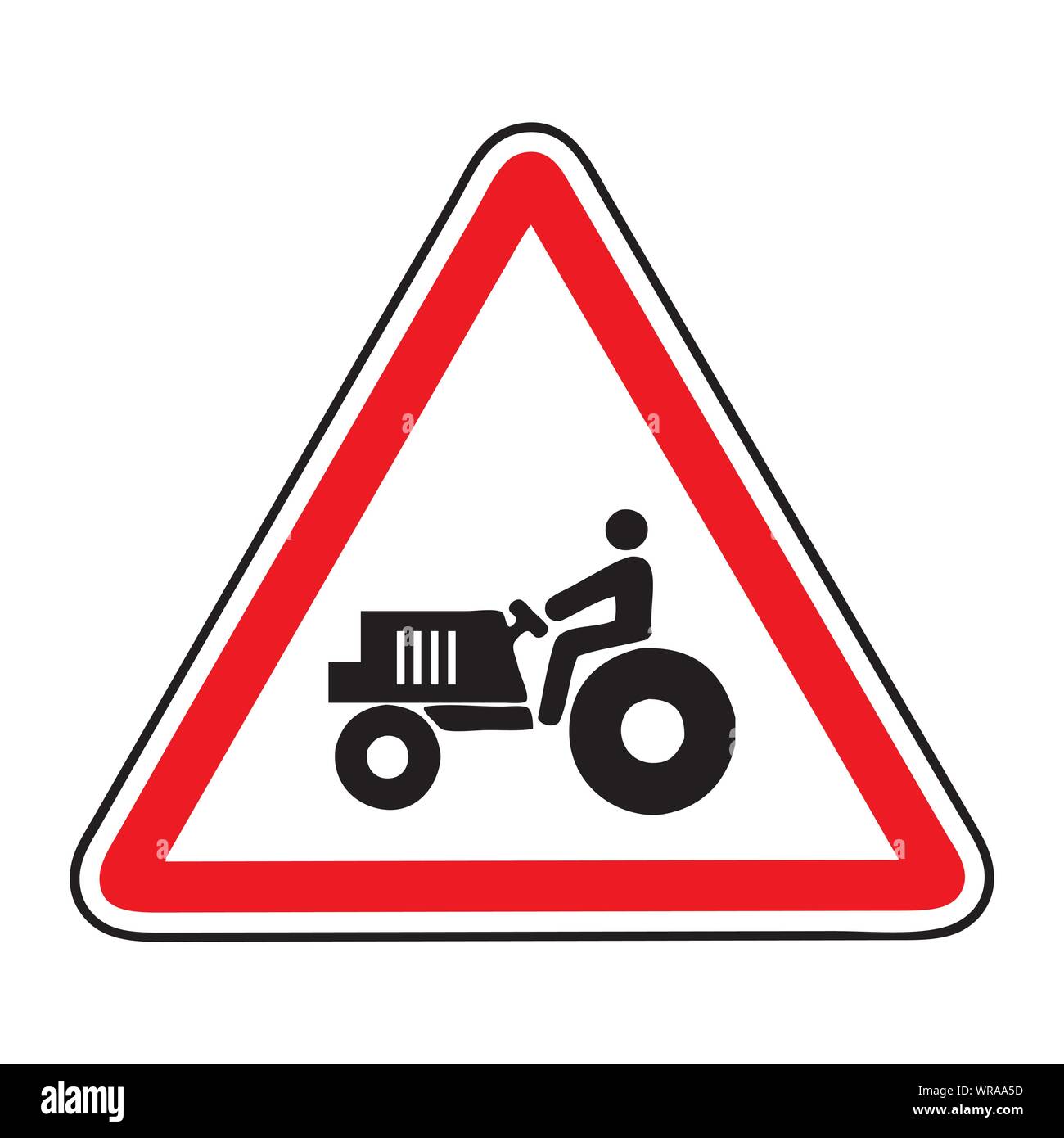 tractor road sign Stock Vector Image & Art - Alamy