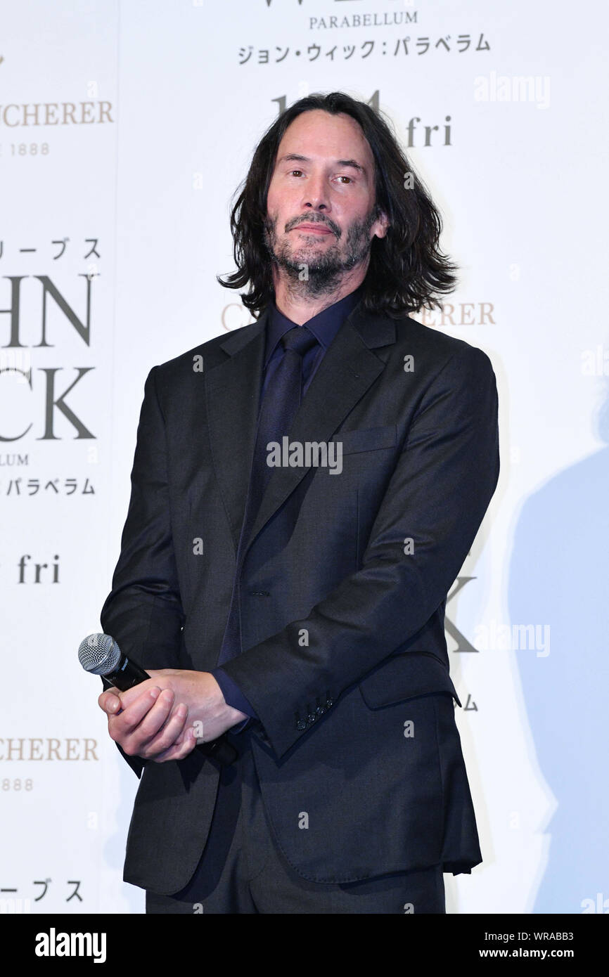 Tokyo, Japan. 10th Sep 2019. Keanu Reeves attends the Japan premiere of ...