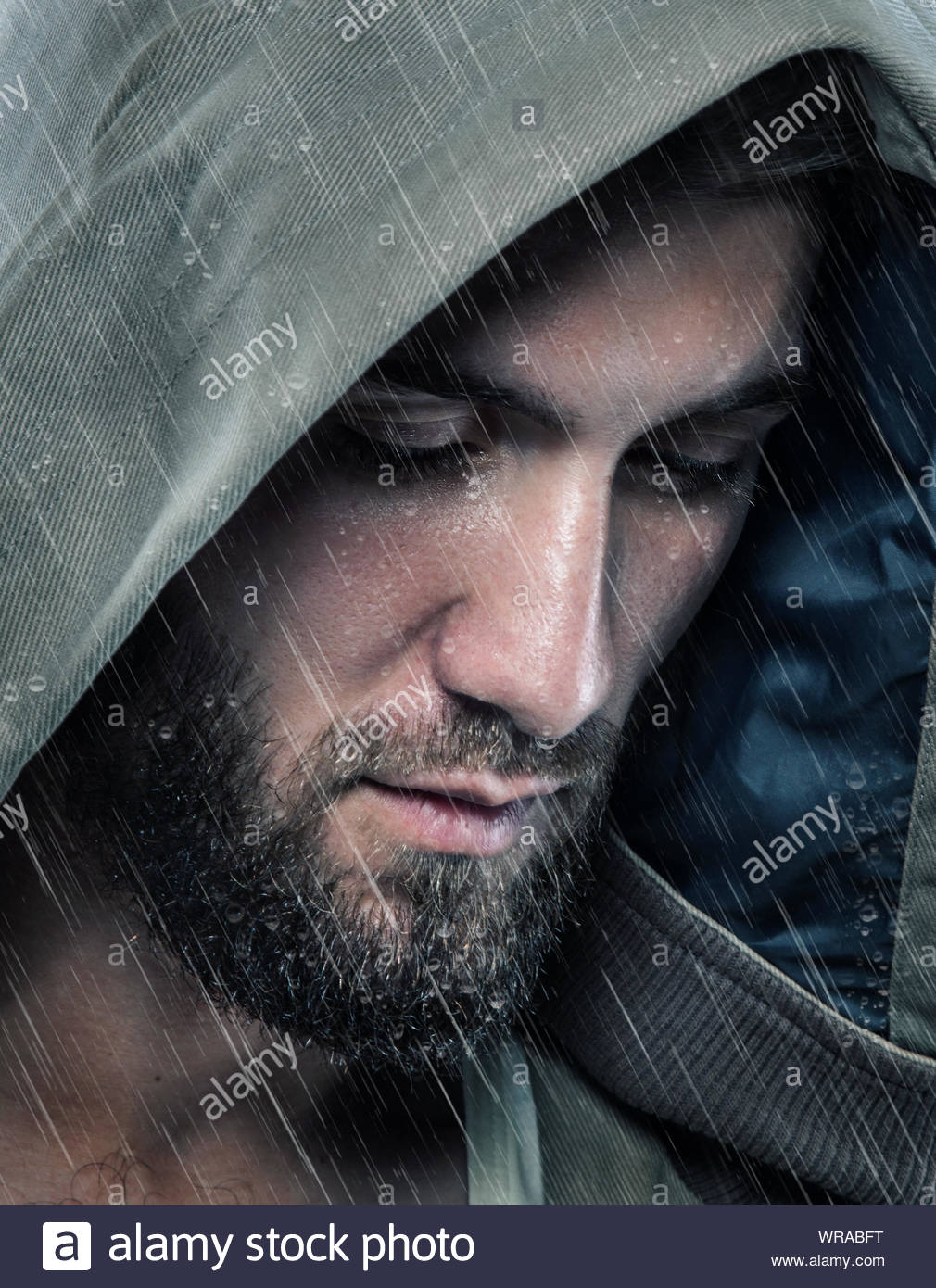 Man Wearing Raincoat High Resolution Stock Photography and Images - Alamy