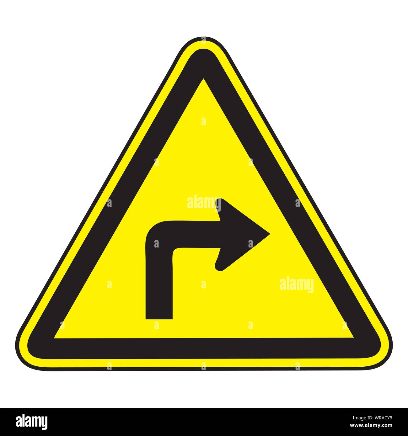 turn right left road sign vector Stock Vector Image & Art - Alamy