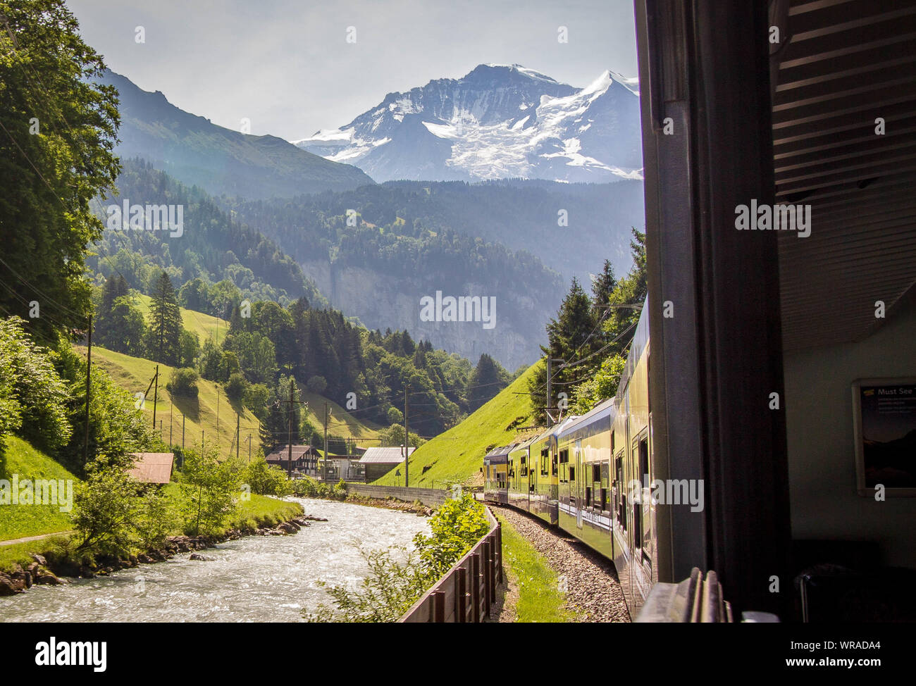 Lauterbrunnen mürren mountain railway hi-res stock photography and ...