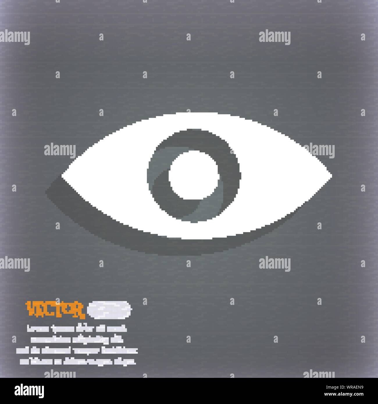 Eye, Publish content, sixth sense, intuition icon symbol on the blue ...