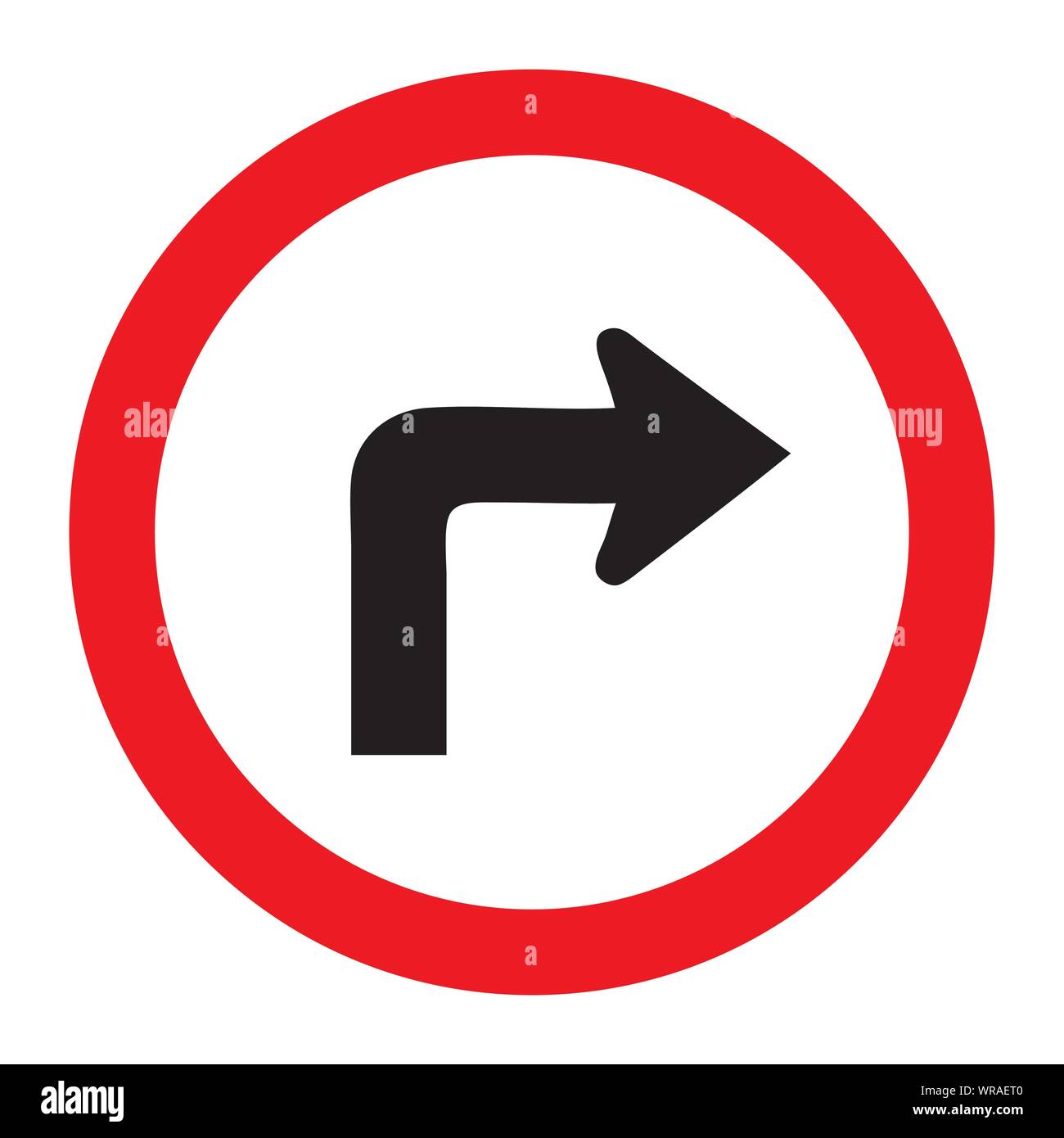 turn right left road sign vector Stock Vector Image & Art - Alamy
