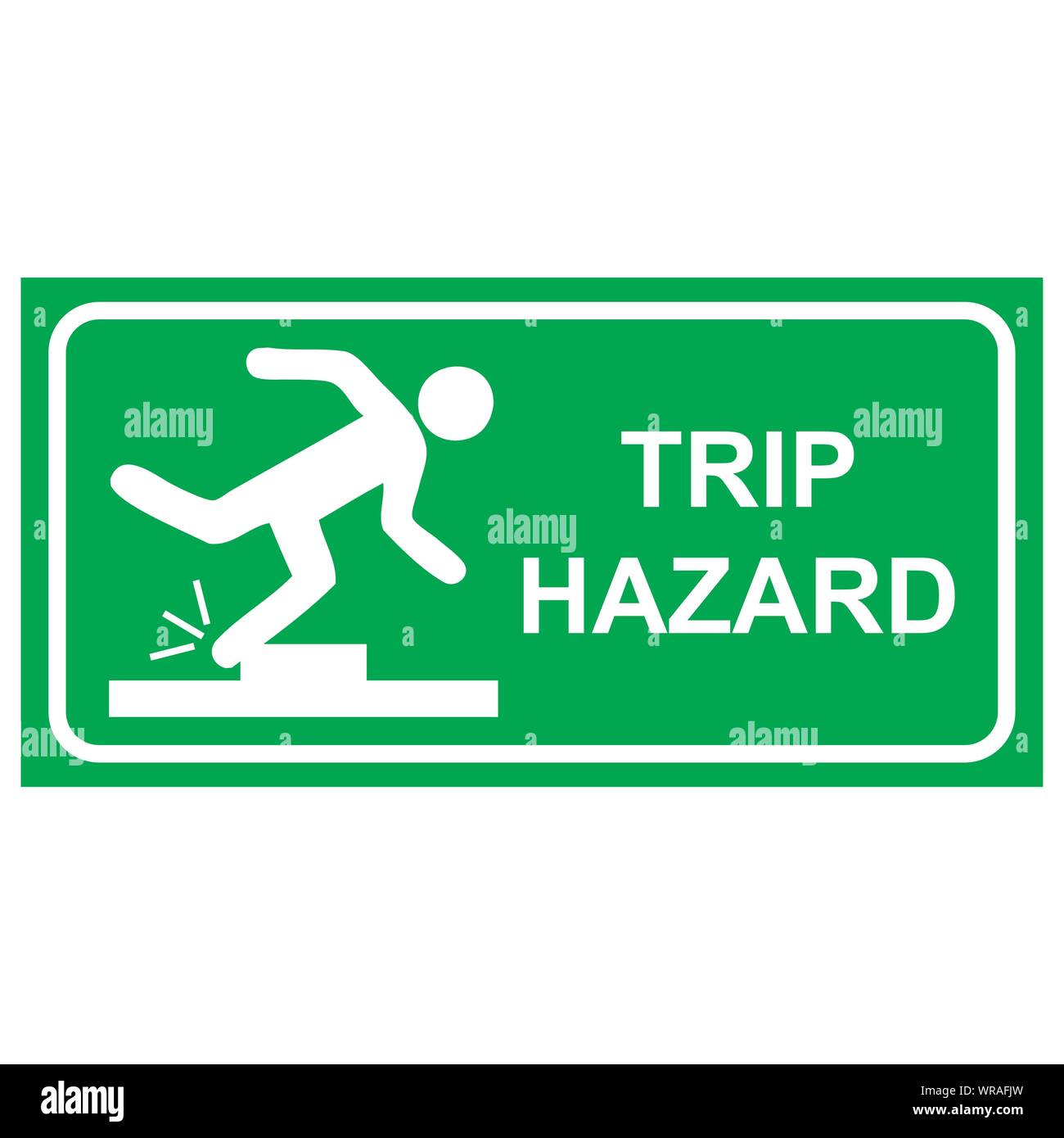 trip hazard sign vector Stock Vector Image & Art - Alamy