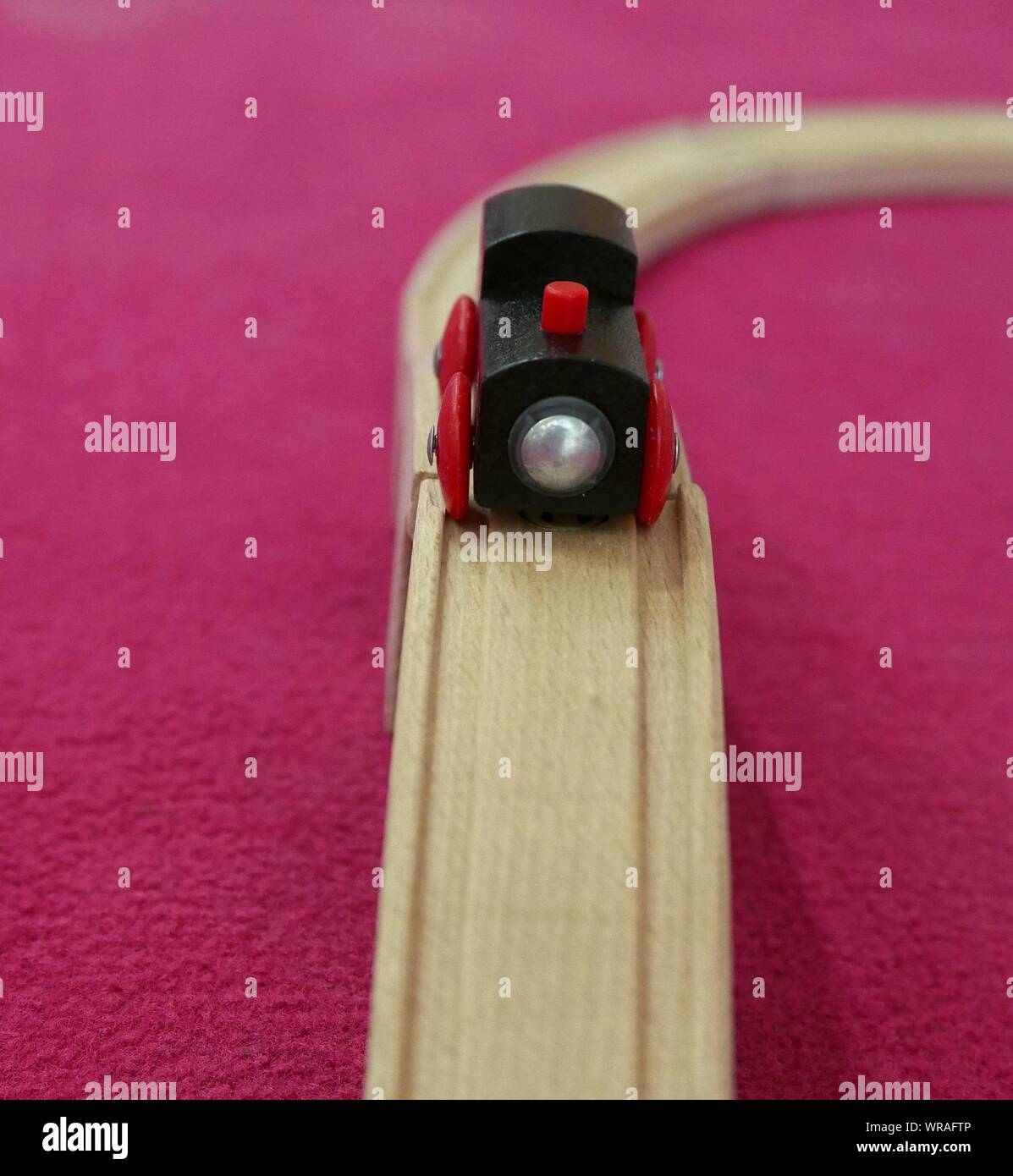 Wooden toy train track hi-res stock photography and images - Alamy