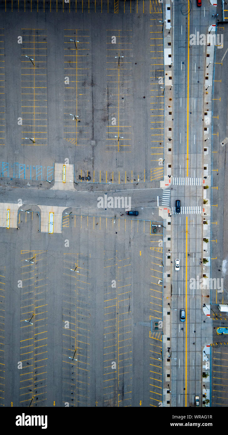 Aerial View Of City Street Stock Photo - Alamy