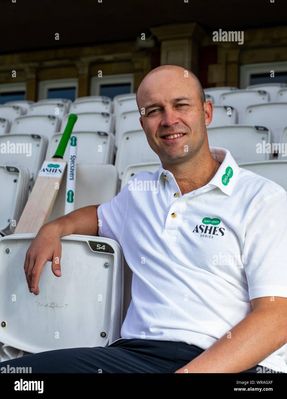 Former England cricket player Jonathan Trott poses ahead of the Fifth ...