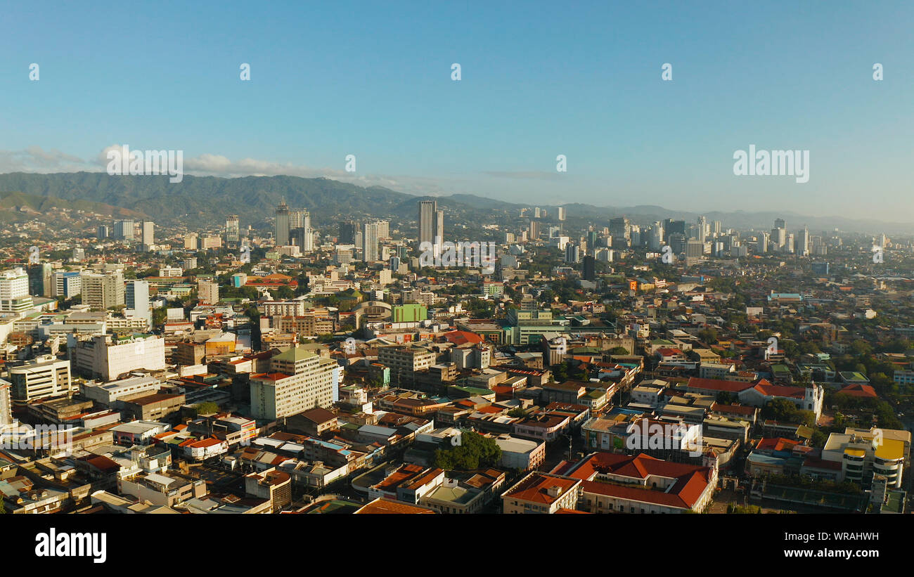 Cityscape: Cebu city with modern buildings, skyscrapers and business ...