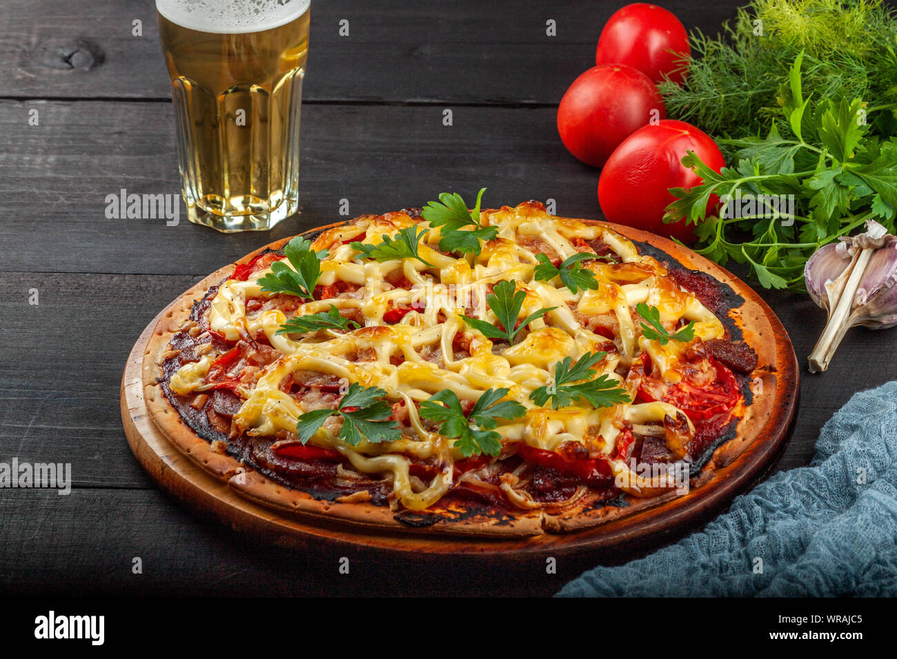 Pizza meat hi-res stock photography and images - Alamy