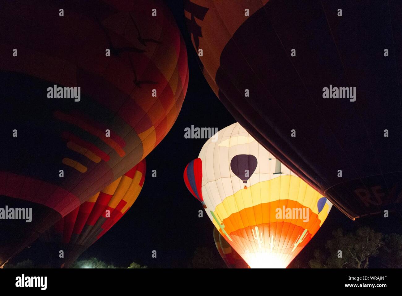 Air balloons night hi-res stock photography and images - Alamy
