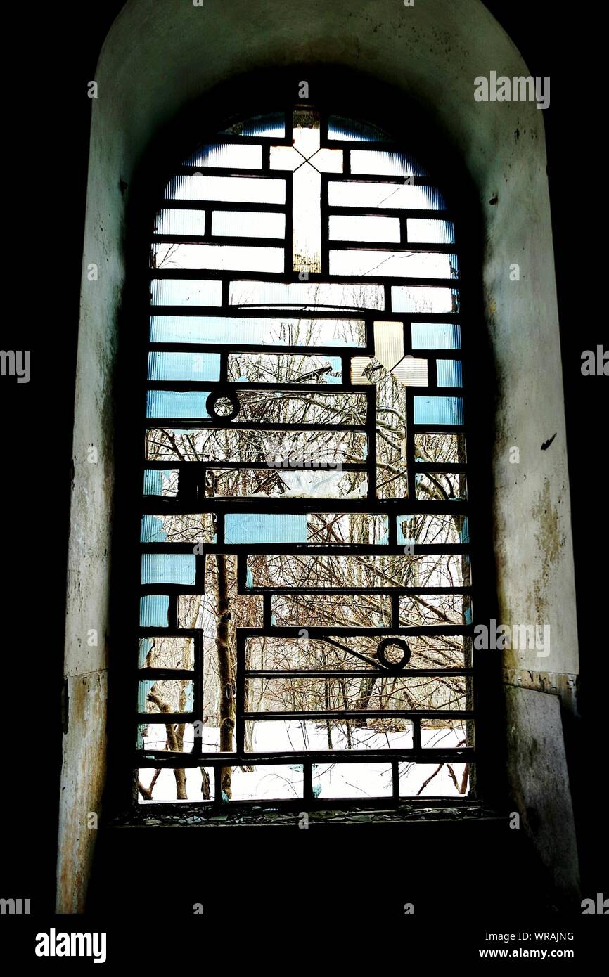 Looking Through Broken Window High Resolution Stock Photography and ...