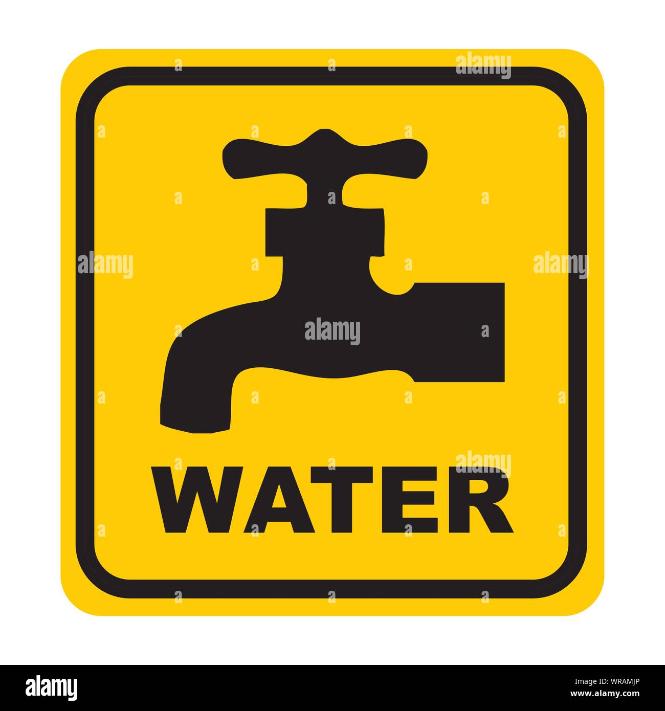 water sign vector Stock Vector Image & Art - Alamy