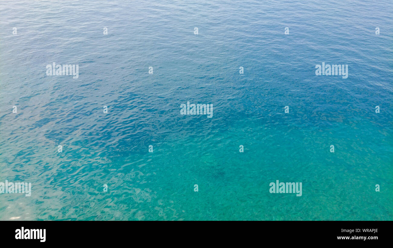 Blue transparent sea Stock Photo - Alamy