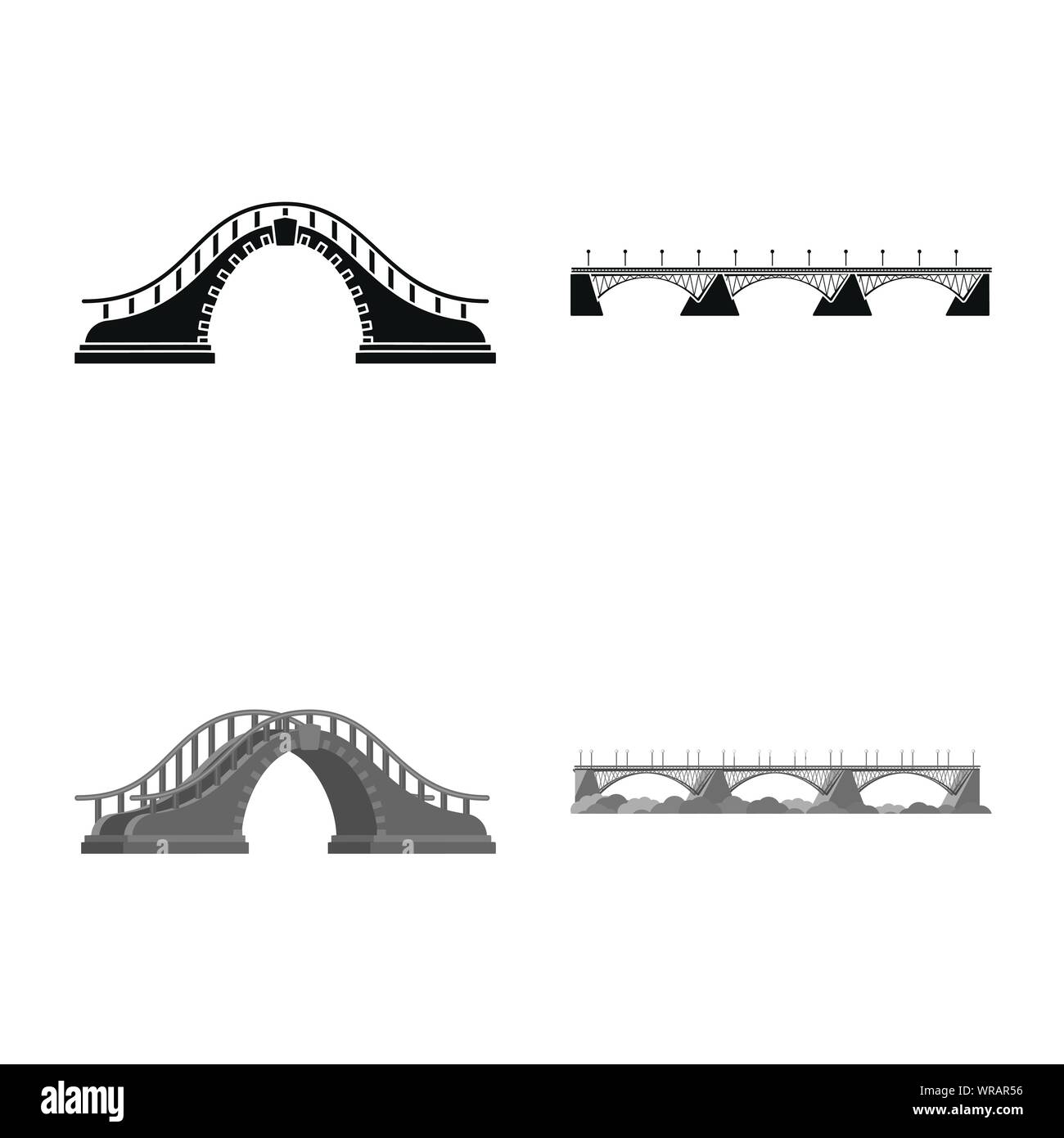 Isolated object of connection and design symbol. Set of connection and ...